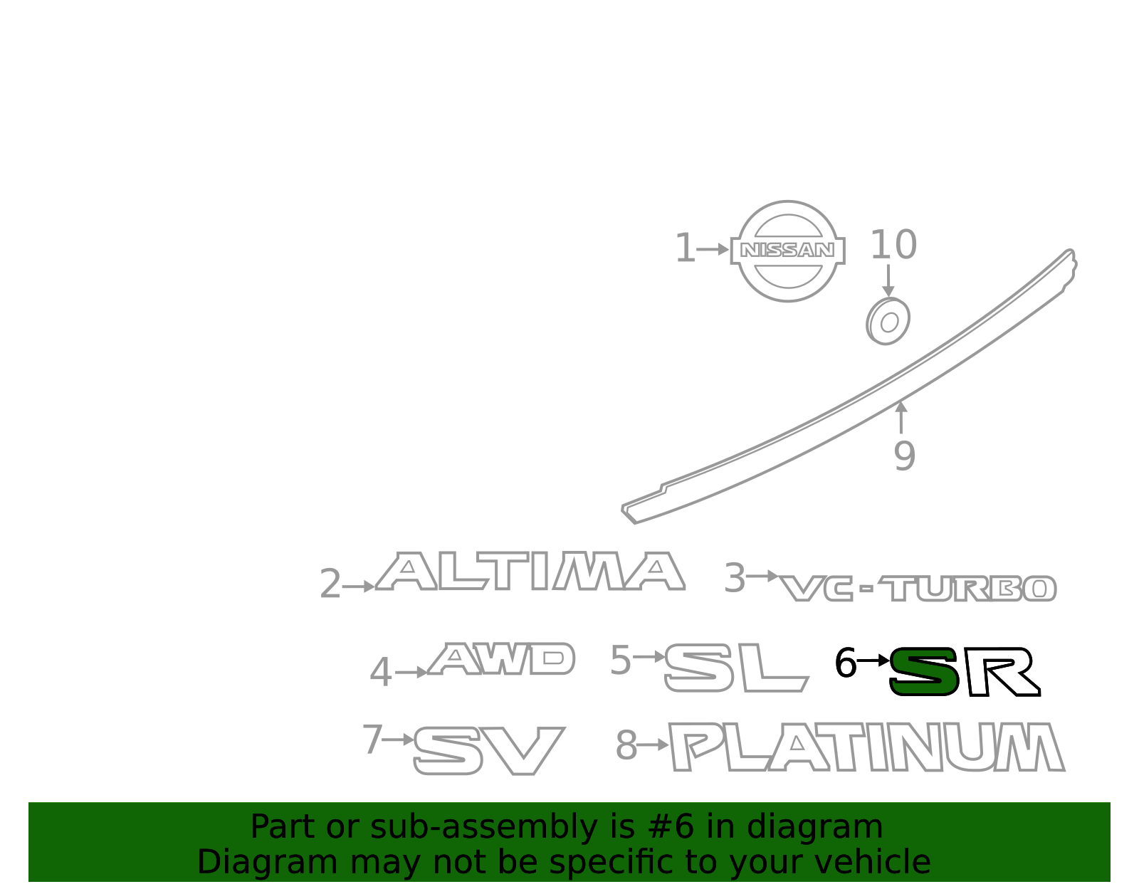 Nameplate 84896-6CA3A | Nissan USA