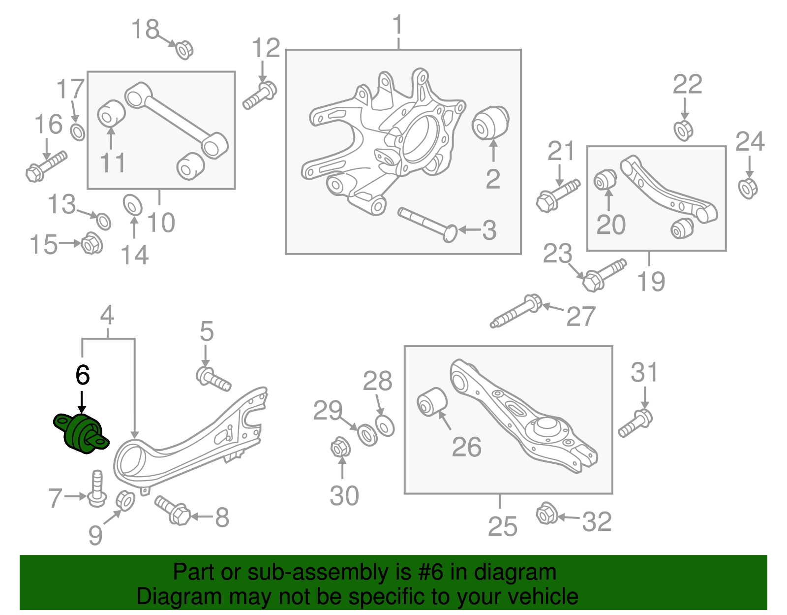 55274-2W000 - Trailing Arm Bushing - 2013-2014 Hyundai | Conicelli Hyundai