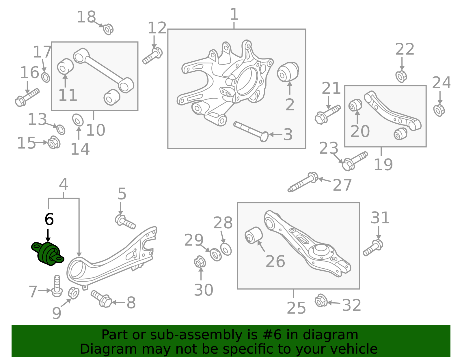 55274-2W000 - Trailing Arm Bushing - 2013-2014 Hyundai | Conicelli Hyundai