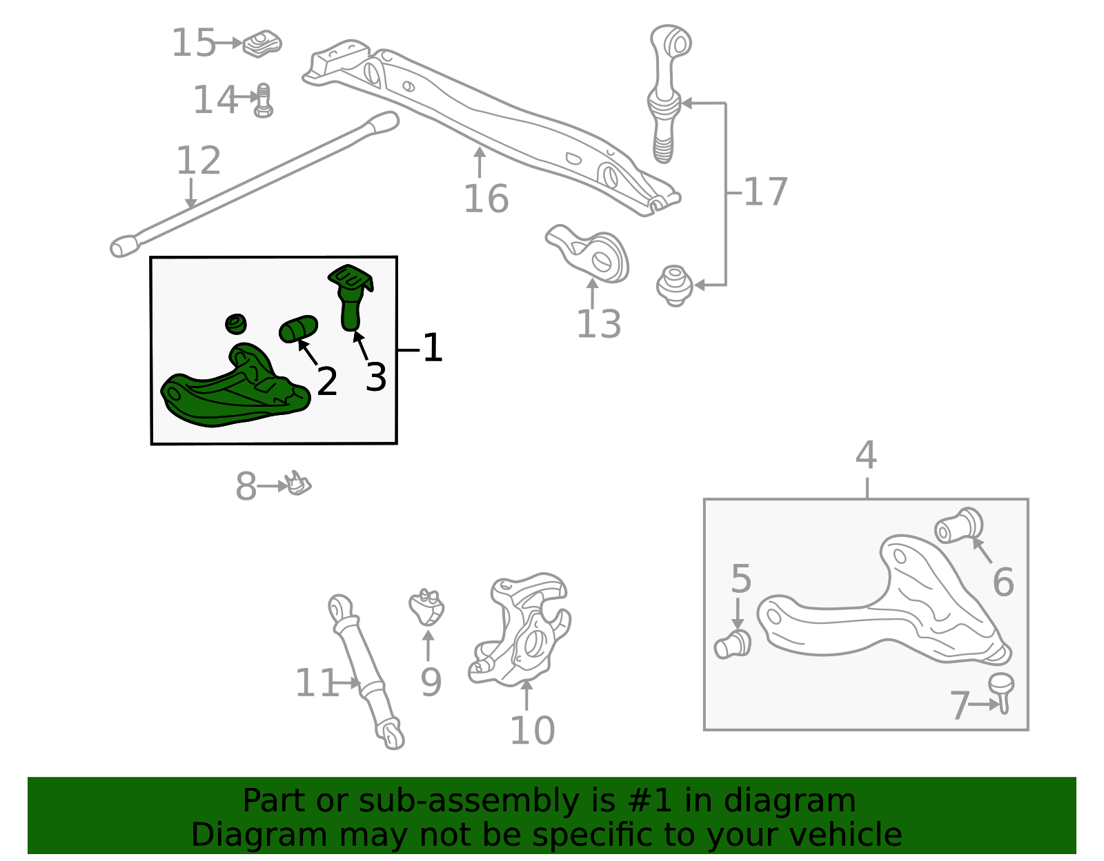 2002-2009 GM Front Passenger Side Upper Control Arm 19330400 | Capital ...