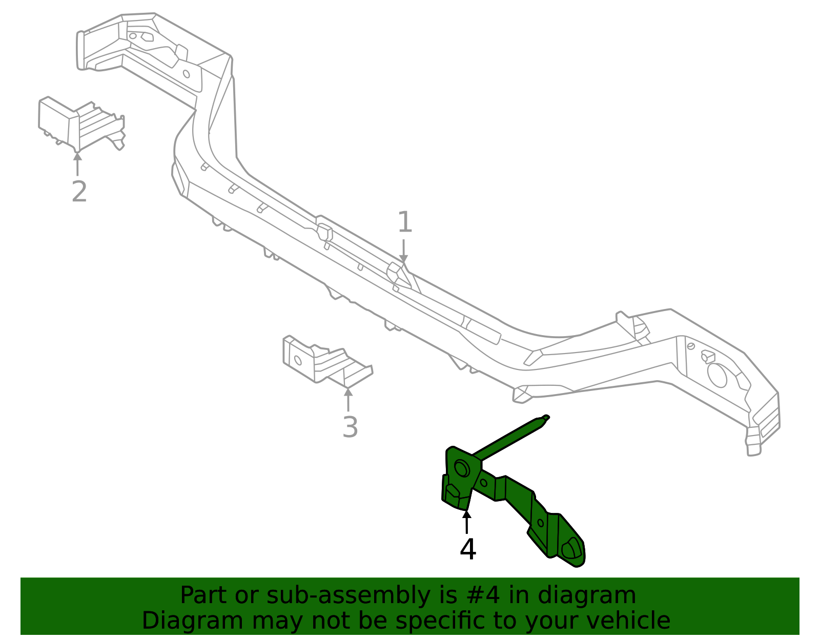 Hyundai - 86641-CW000 - Bumper Impact Bar Bracket - 2022-2025 Hyundai ...