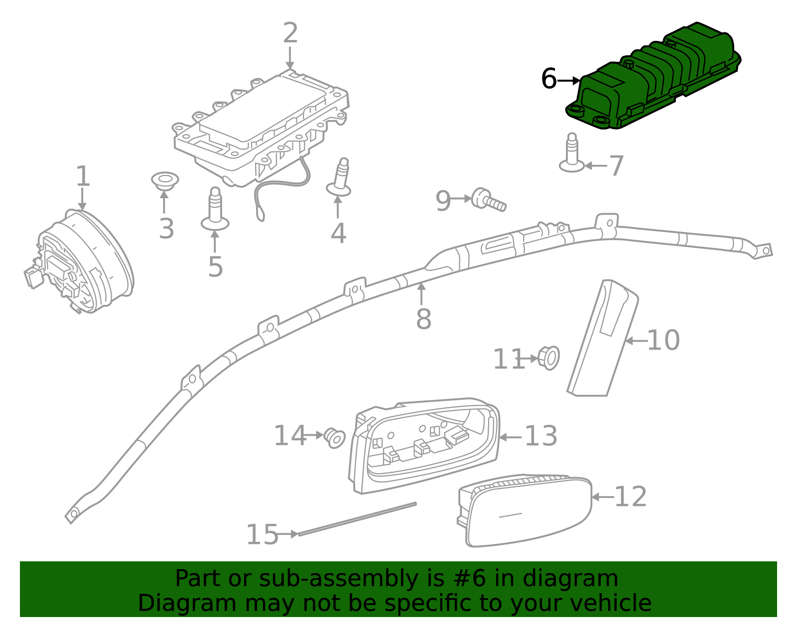 Genuine OEM Knee Air Bag | 247-860-30-00-9051 | Fits Select 2020-2025 ...
