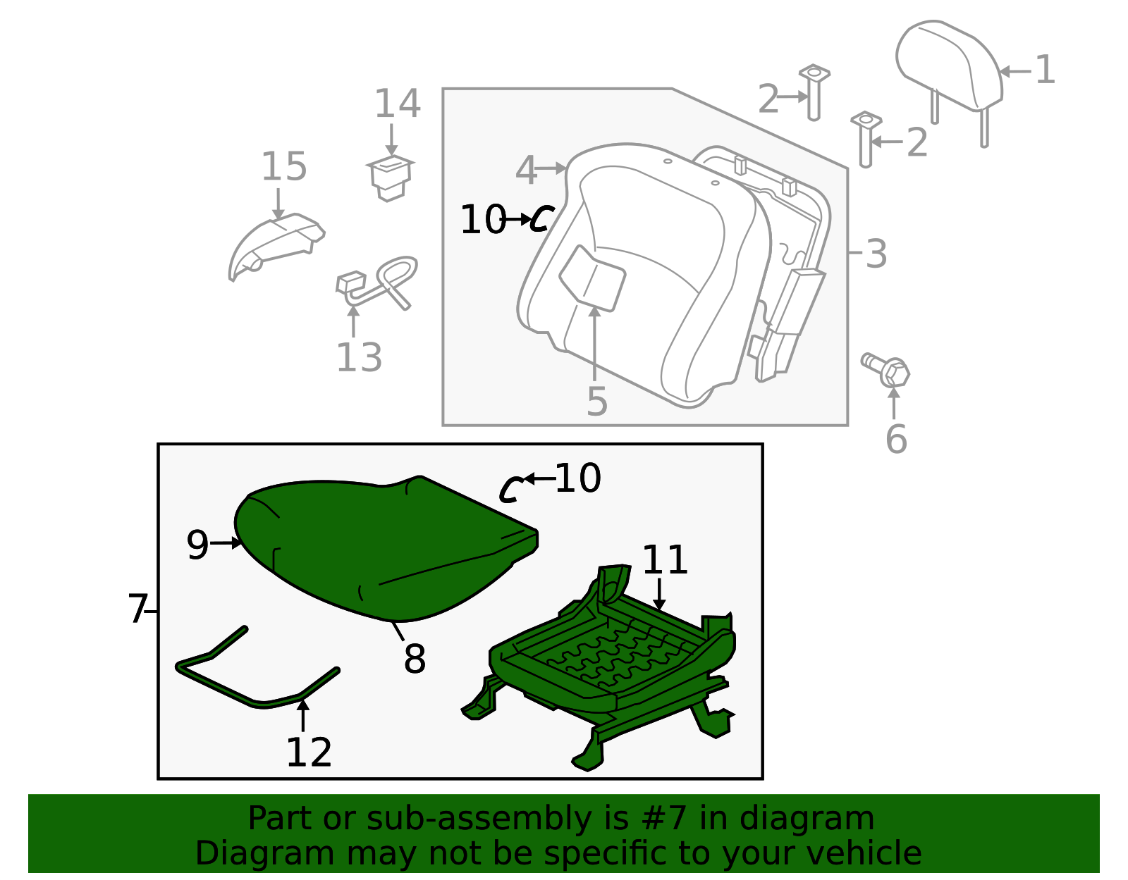 87350W341P - Cushion Assembly 2019 Mitsubishi | Mitsubishi Direct Parts