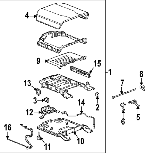Center Console for 2025 Chevrolet Tahoe | GMPartsDirect.com
