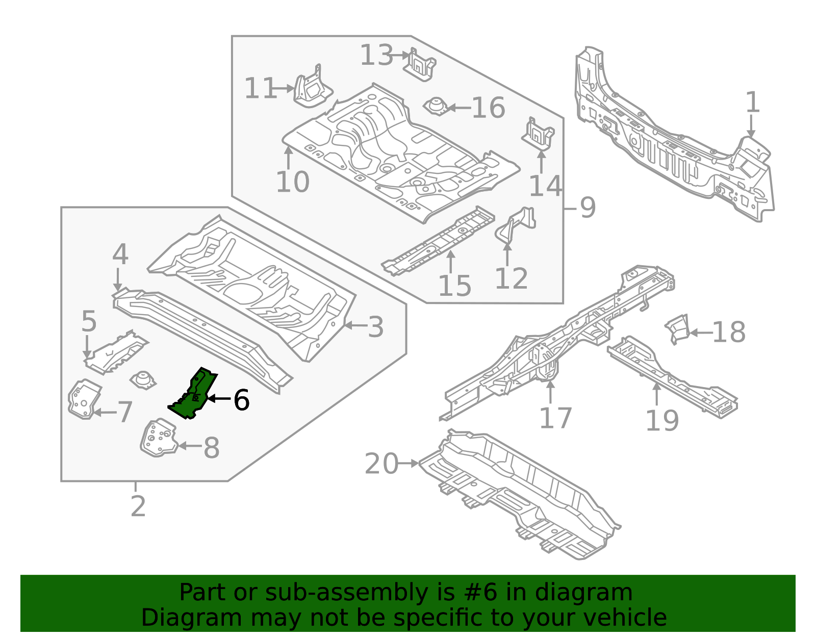 2014-2018 Kia | Seat Reinforced | 65533-A7000 | Kia Auto Parts