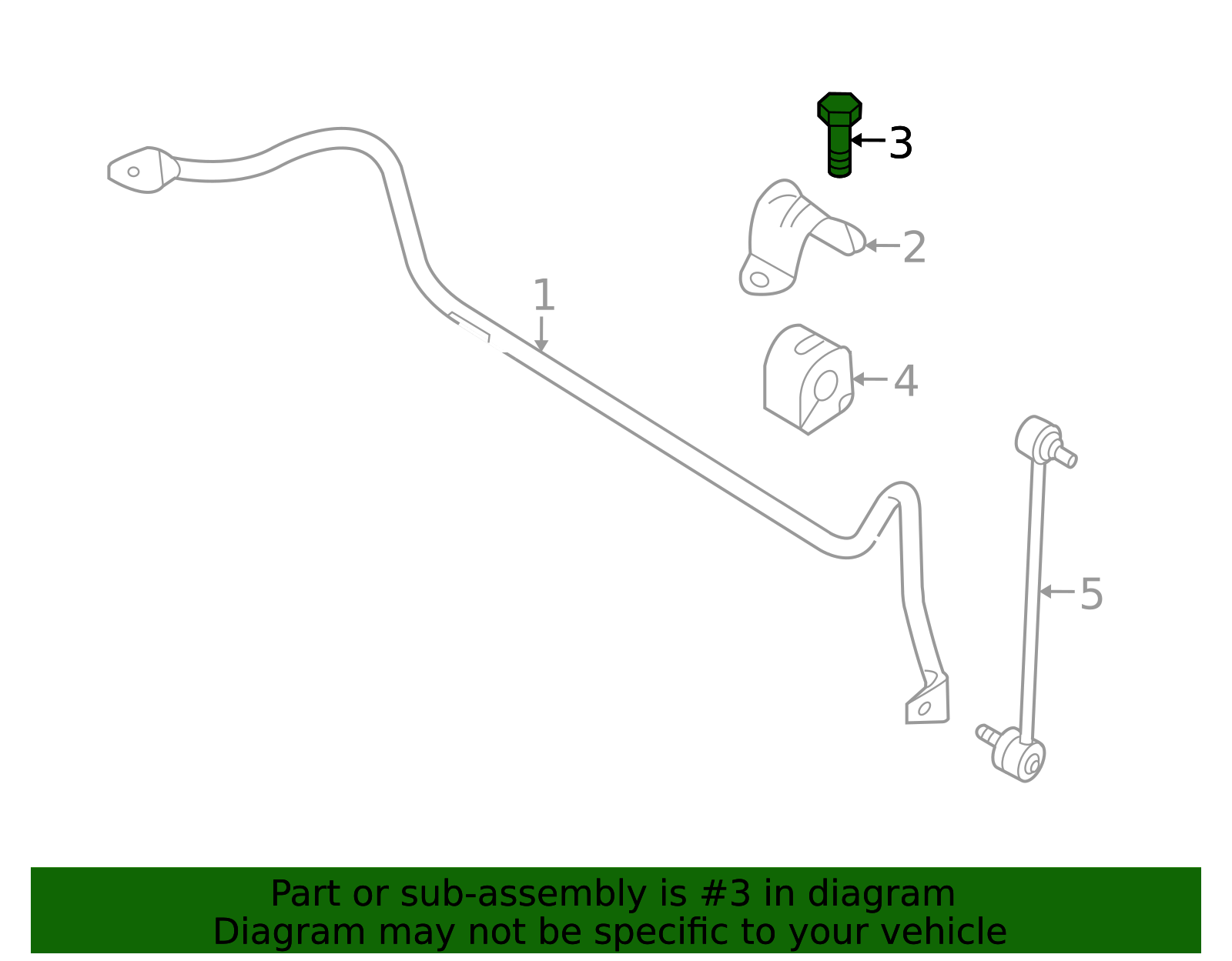 9YA0-21-440 - Stabilizer Bar Bolt - Mazda Swag
