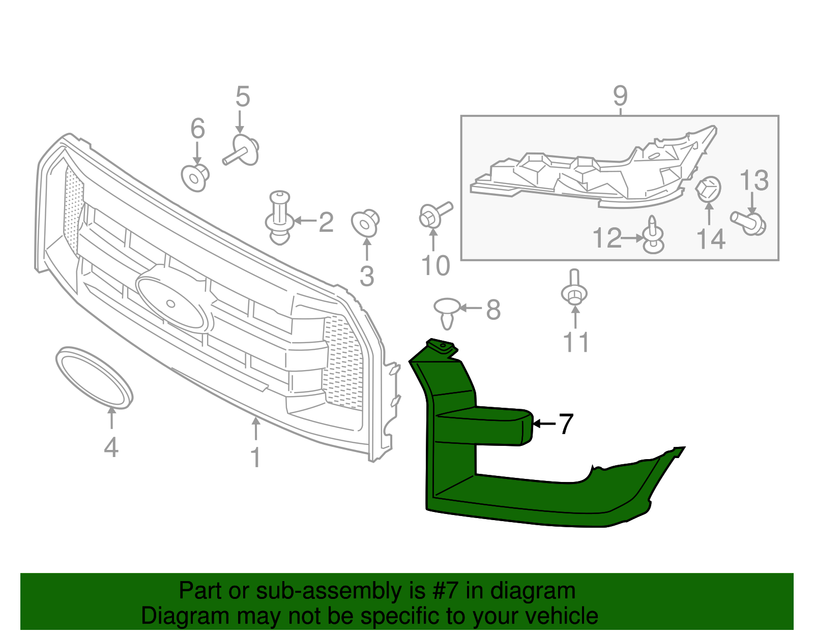 2015-2017 Ford F-150 Trim Molding FL3Z-17C755-AA | Ford OEM Parts Outlet