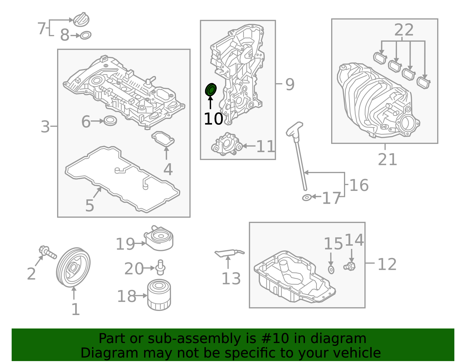 2011-2021 Hyundai Rear Main Seal 21443-2E110 | MotorMotor