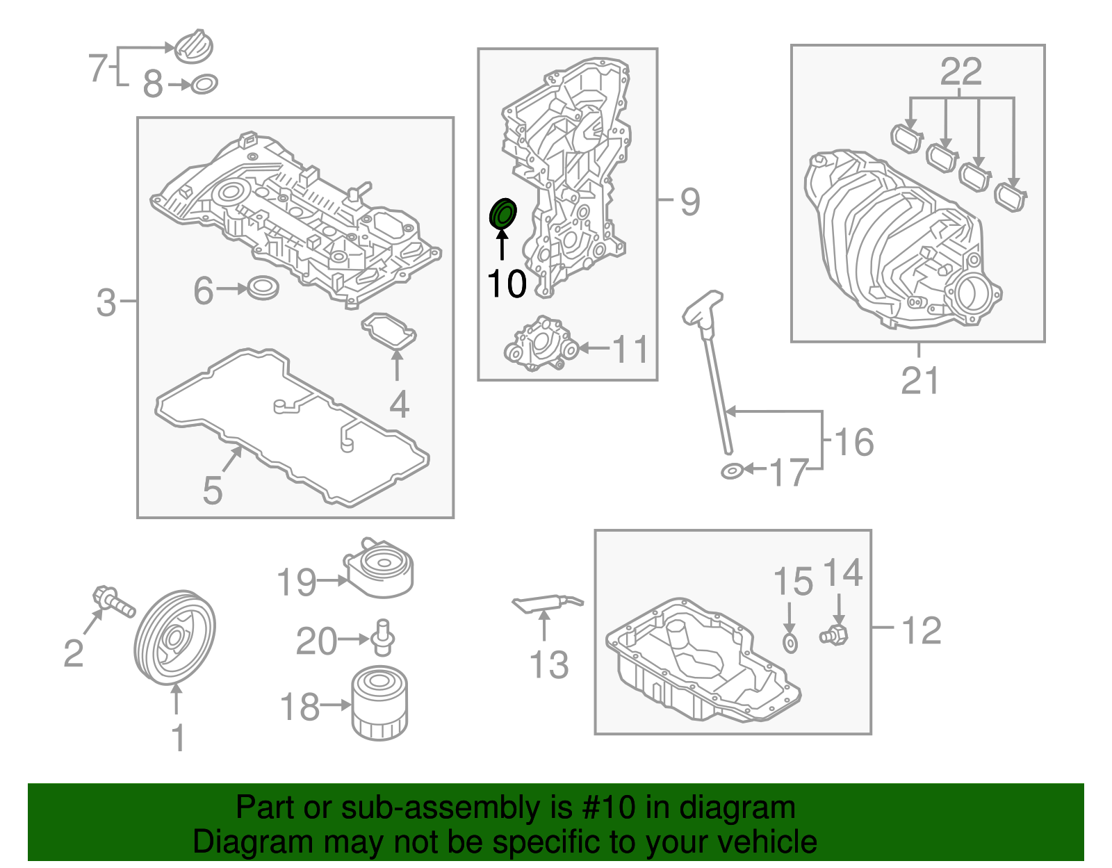 2011-2021 Hyundai Rear Main Seal 21443-2E110 | OEM Parts Online