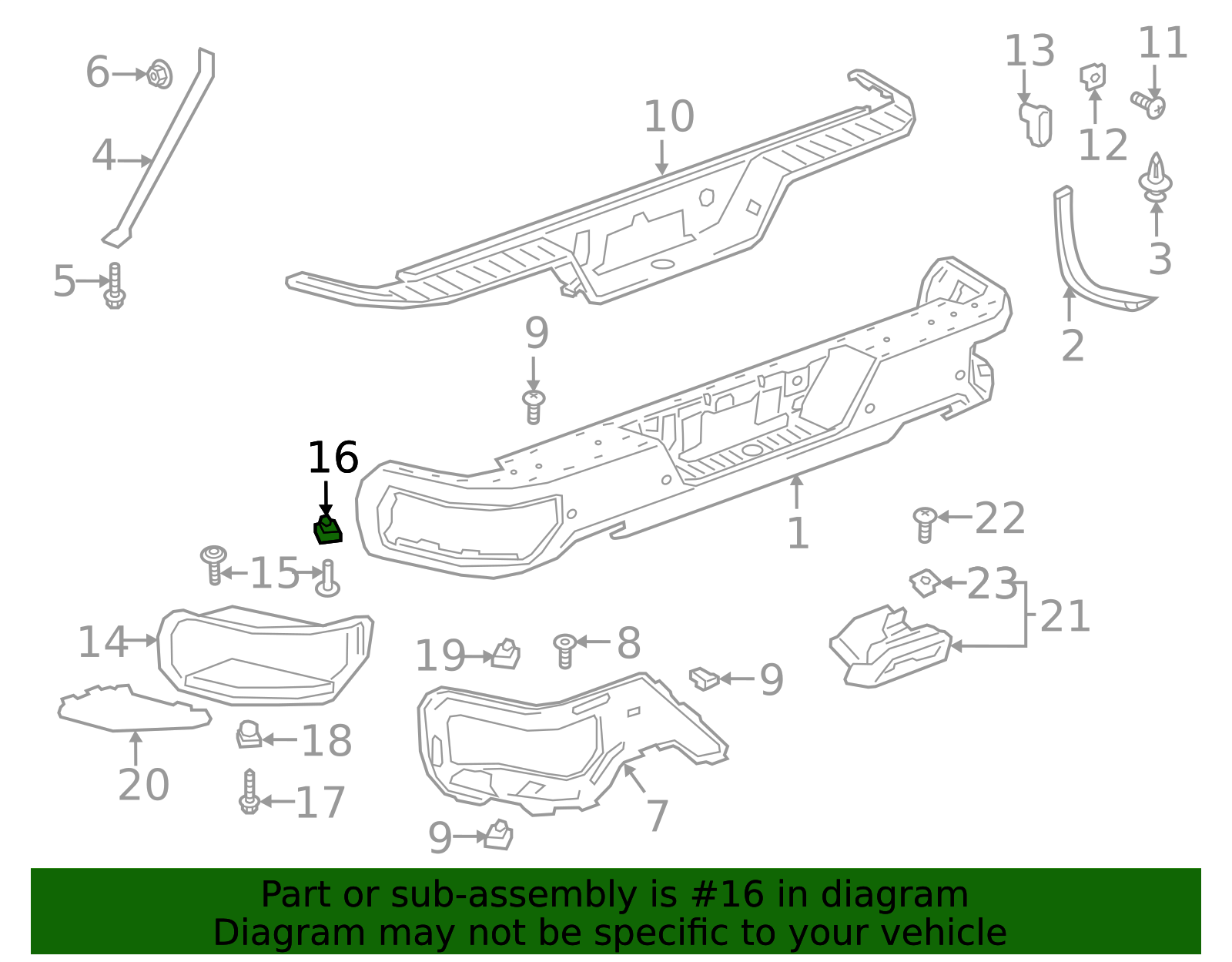 2016-2025 GM Guide Bracket Retainer Nut 11561629 | Chevy Parts Pros