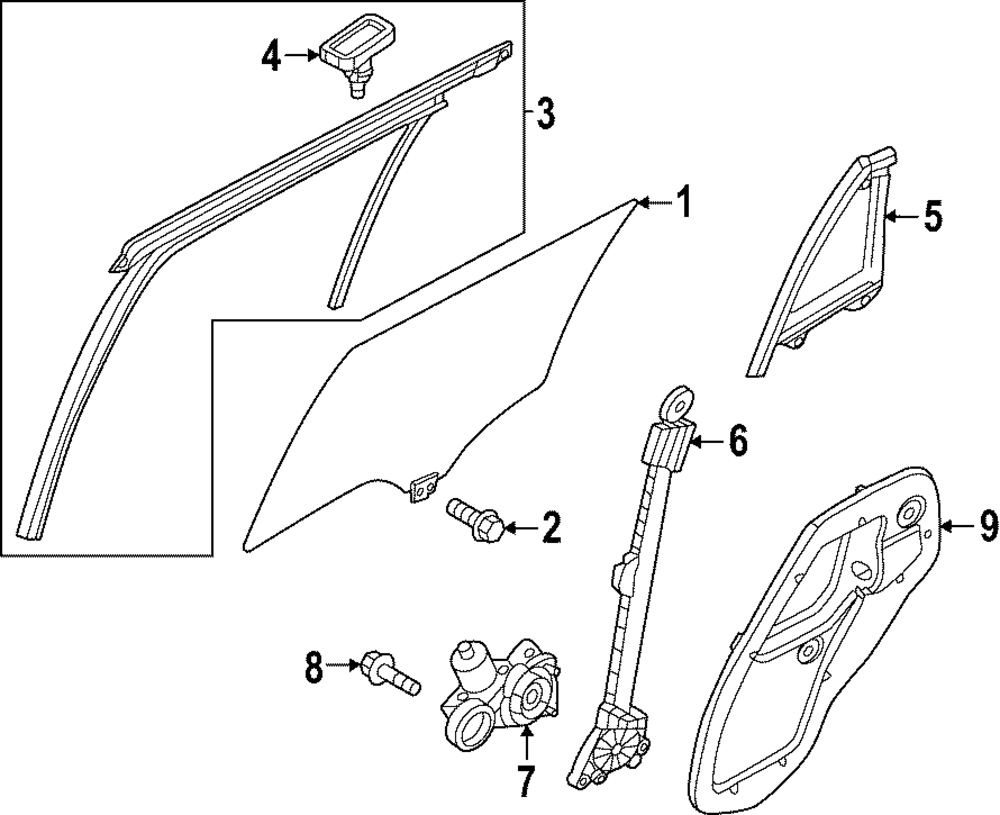2023-2025 Mazda CX-50 Fixed Glass VA40-72-65X | RealMazdaParts.com