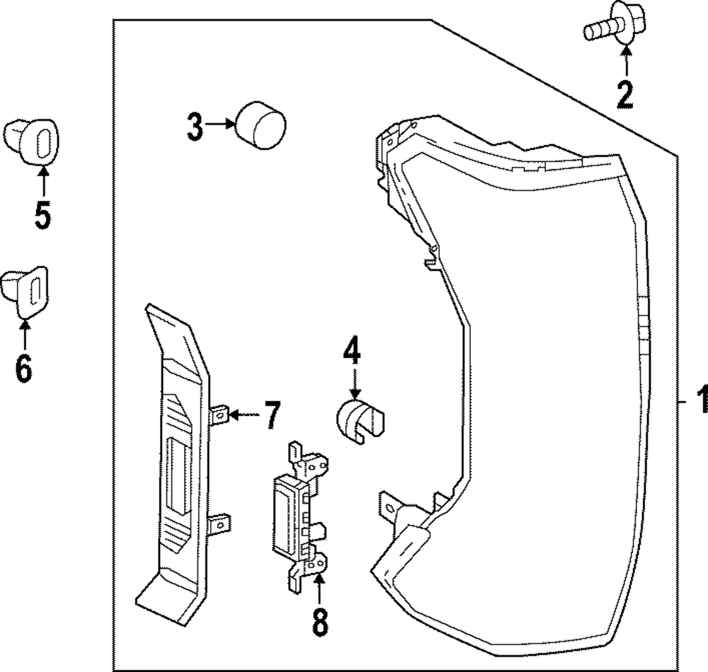 2022-2025 Toyota Tundra Protector 81568-0C160 | OEM Parts Online