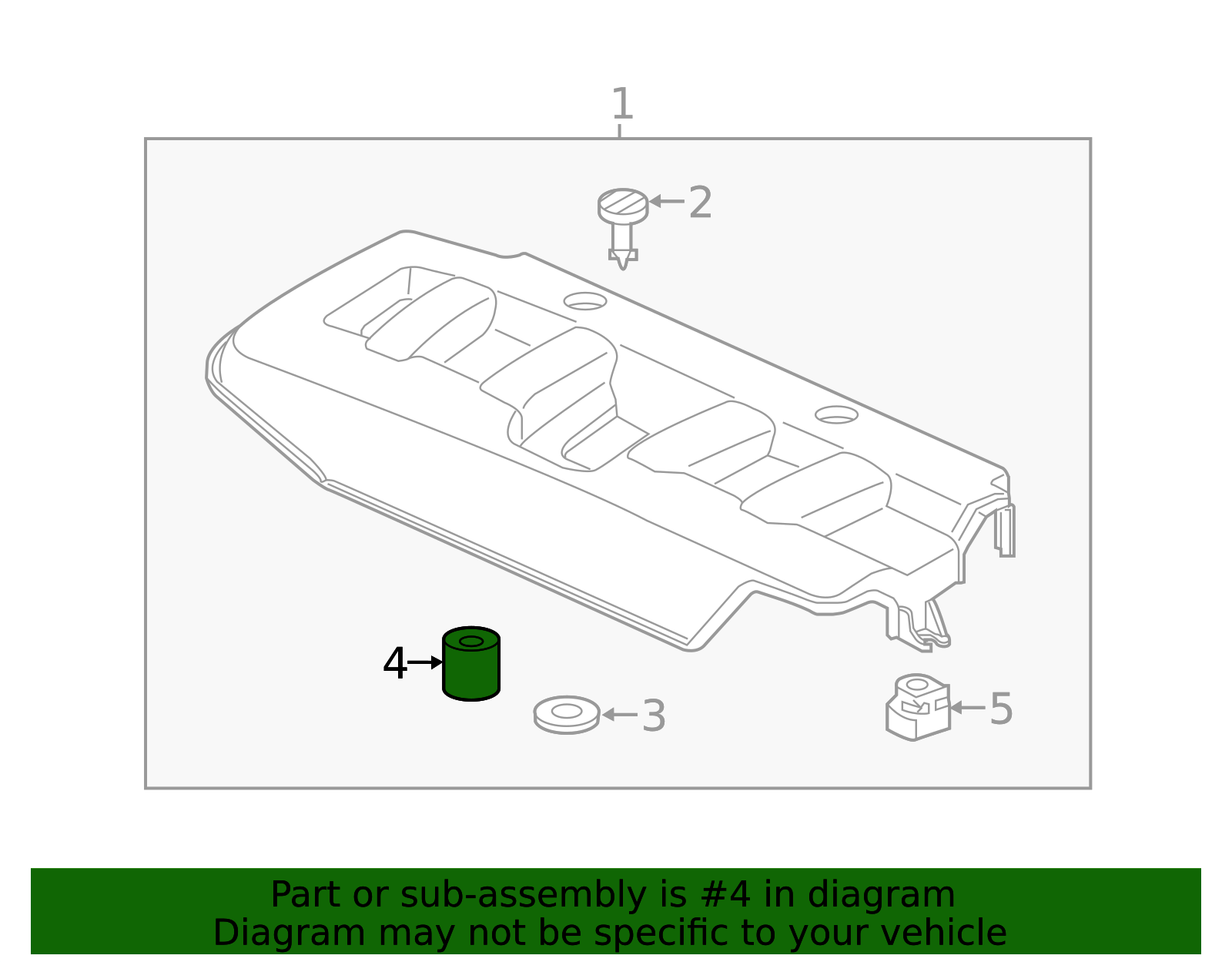 17125-RFE-000 - Engine Cover Rubber Mount 2012 Honda Civic | Honda ...