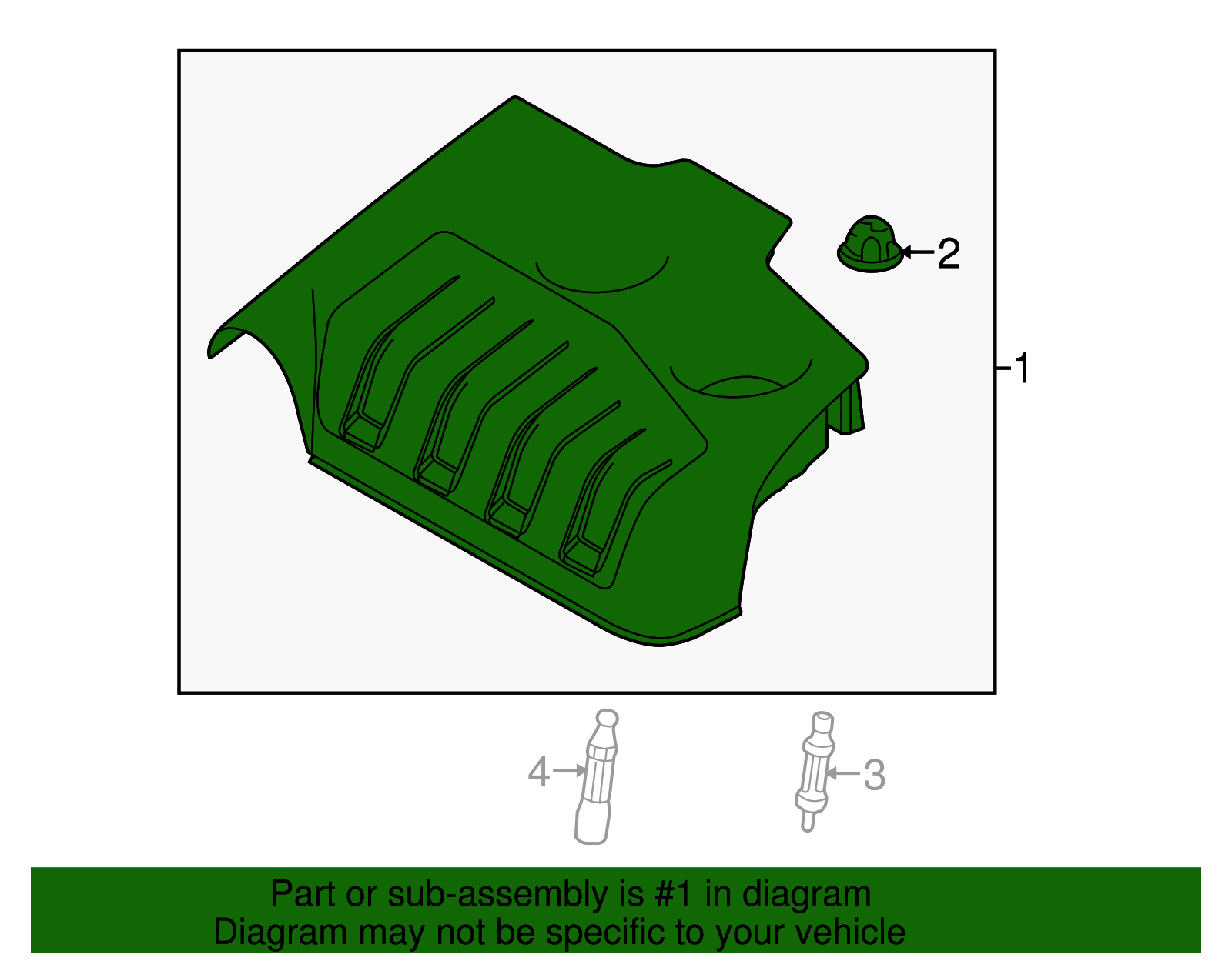 2012-2019 Ford | Engine Cover | BB5Z-6A949-C | Walls' Ford Parts