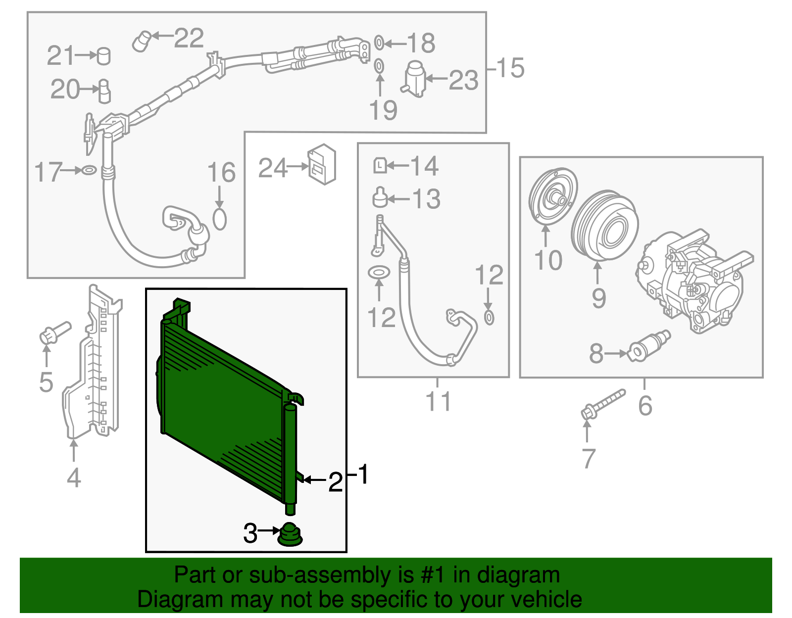 2016-2018 Kia Optima Condenser 97606-C1001 | OEM Parts Online