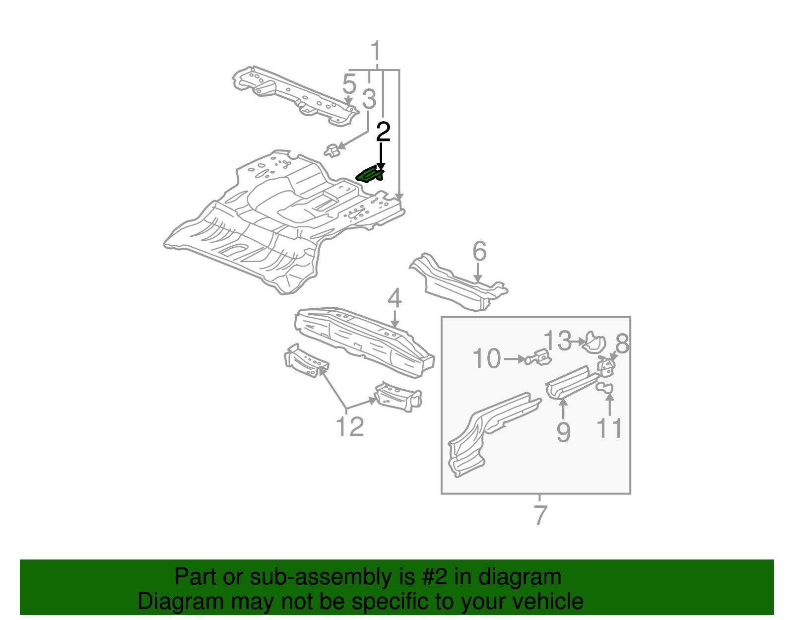65513-SR4-300ZZ - Stiffener 1992-2005 Honda Civic | Honda Parts Online