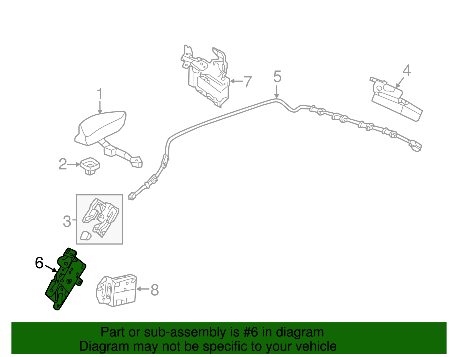 39800-T3W-A21 - 2017 Honda Accord - Tuner Unit (Clarion) | Honda Parts ...