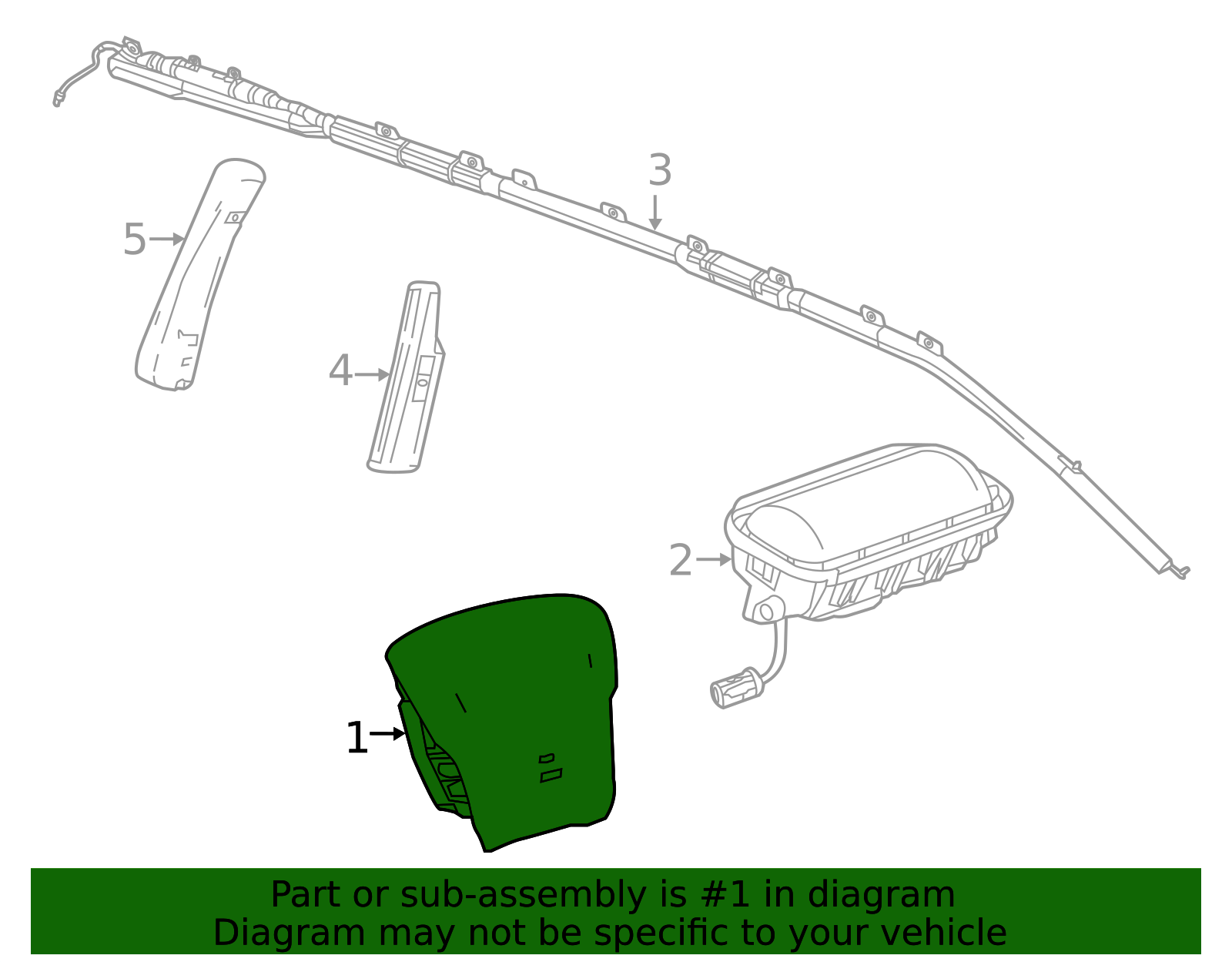 2017-2020 Cadillac F Airbag 86534829 GM | GMPartsDirect.com