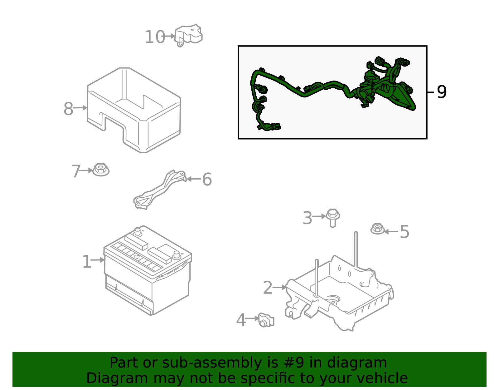 2010-2013 Ford | Motorcraft™ Battery Cable Harness | WC-96121 | Walls ...