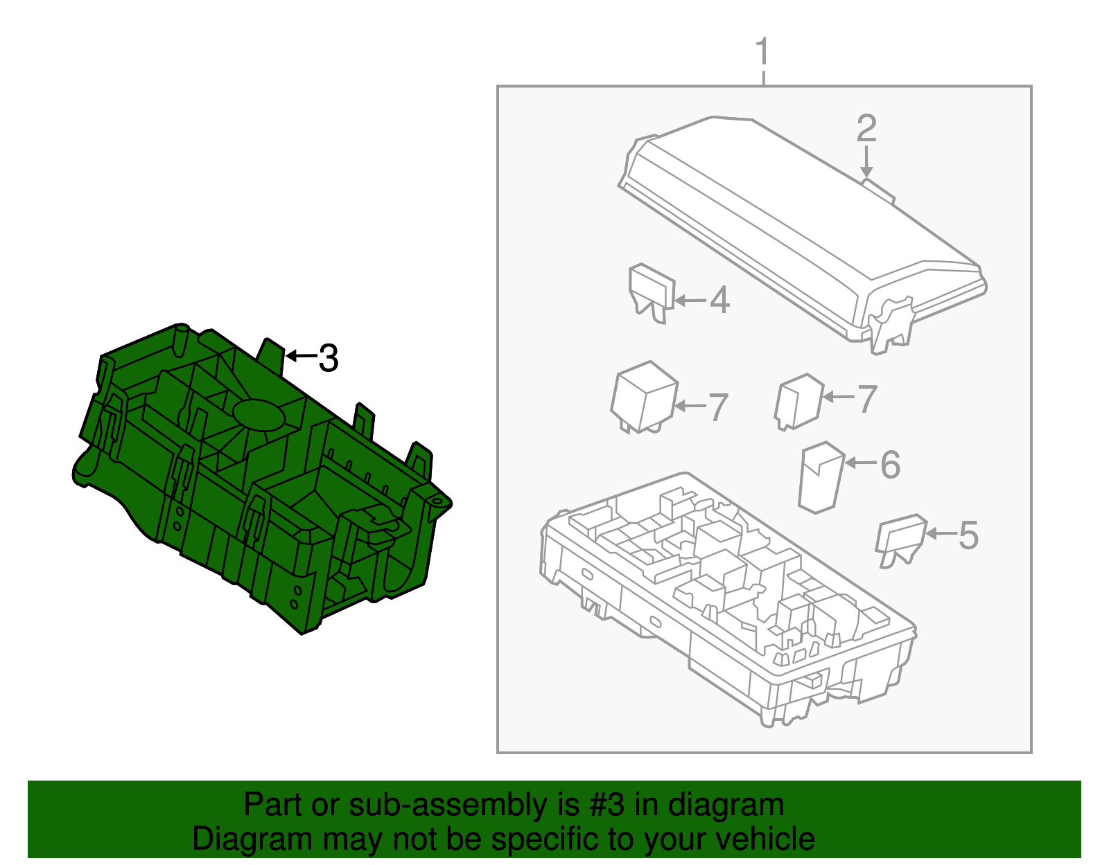 2010-2019 GM Front Compartment Fuse Block Housing 84102378 | OEM GM Parts