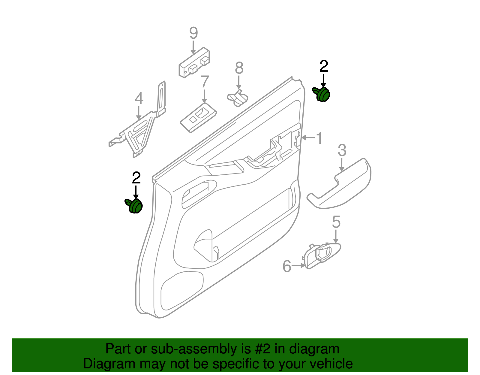 1993-2024 Nissan Interior Door Panel Push In Trim Clip 80999-VE000 ...