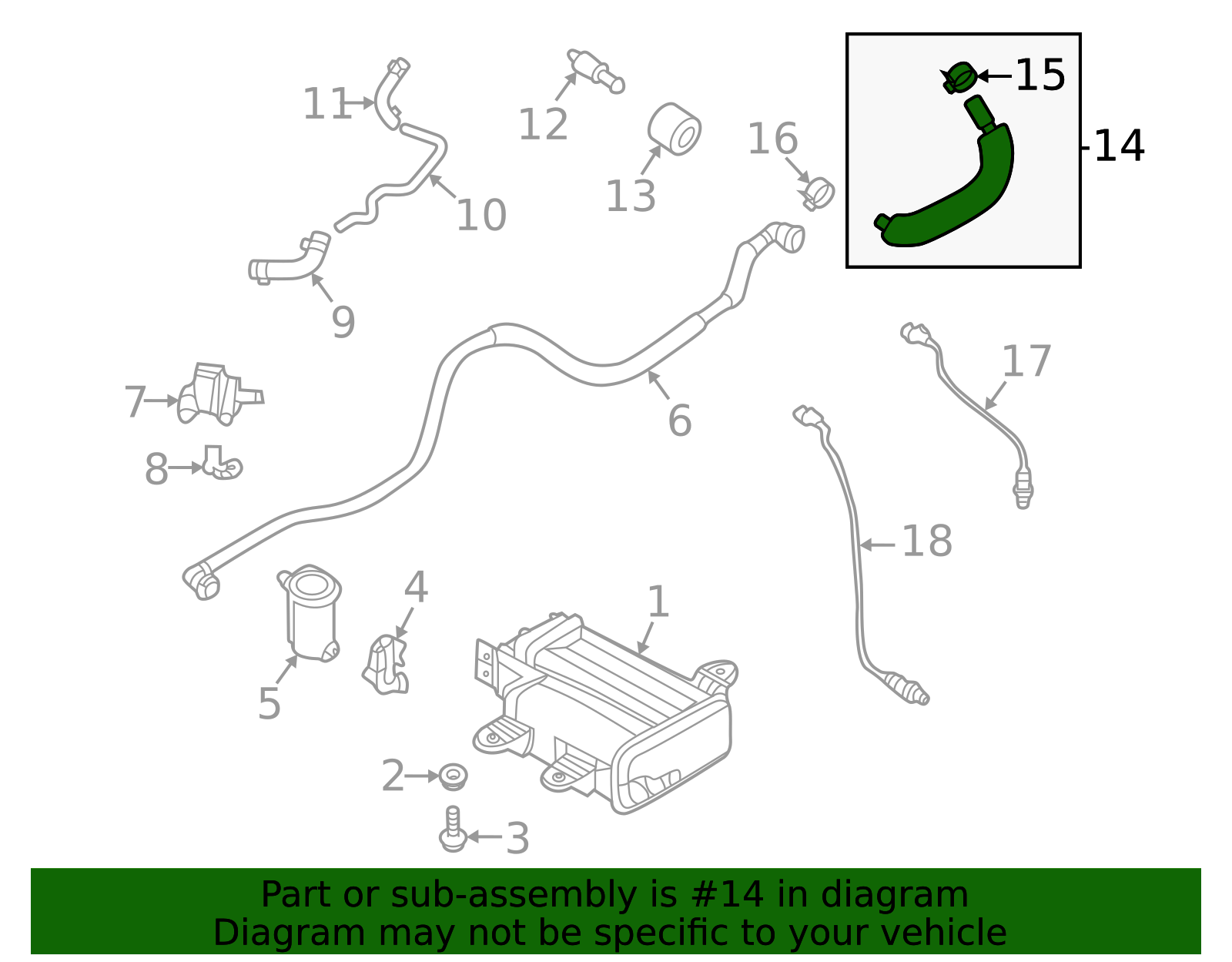 2020-2025 Hyundai Palisade PCV Hose 26720-3CAA1 | MotorMotor