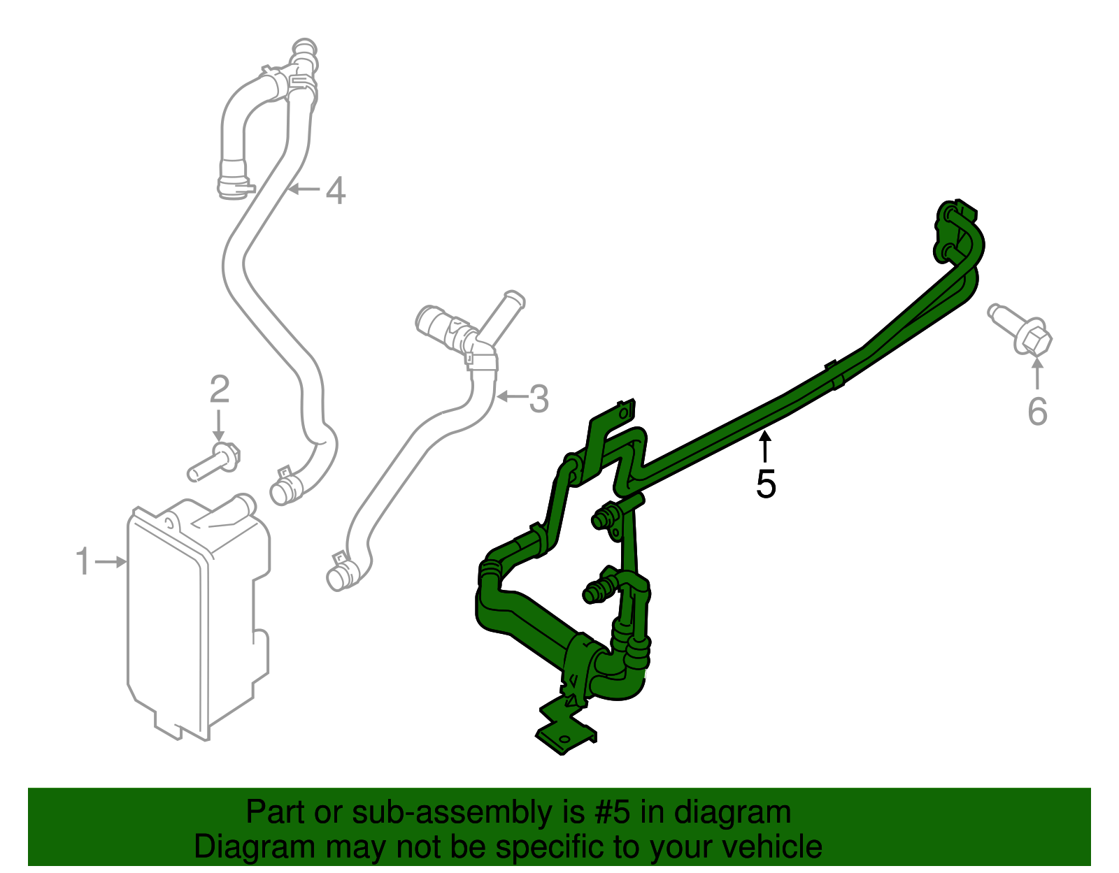 CK4Z-7R081-C - Cooler Pipe - 2015-2019 Ford | Lasco Auto Parts