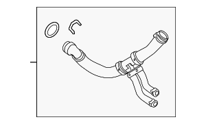 BL3Z-8286-B - Lower Hose - 2011-2014 Ford F-150 | Lasco Auto Parts
