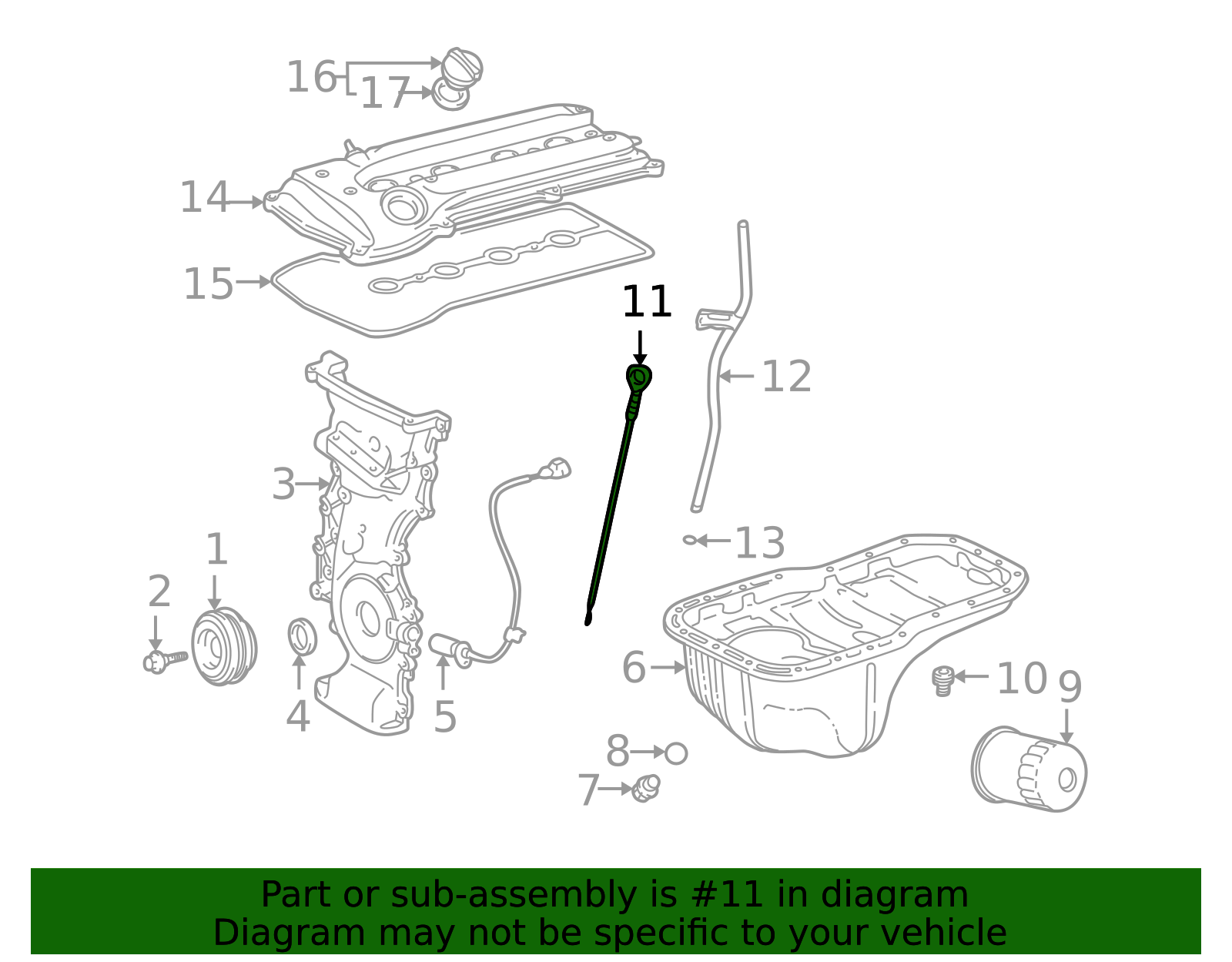 15301-28020 - Dipstick 2001-2003 Toyota | Toyota San Diego Parts