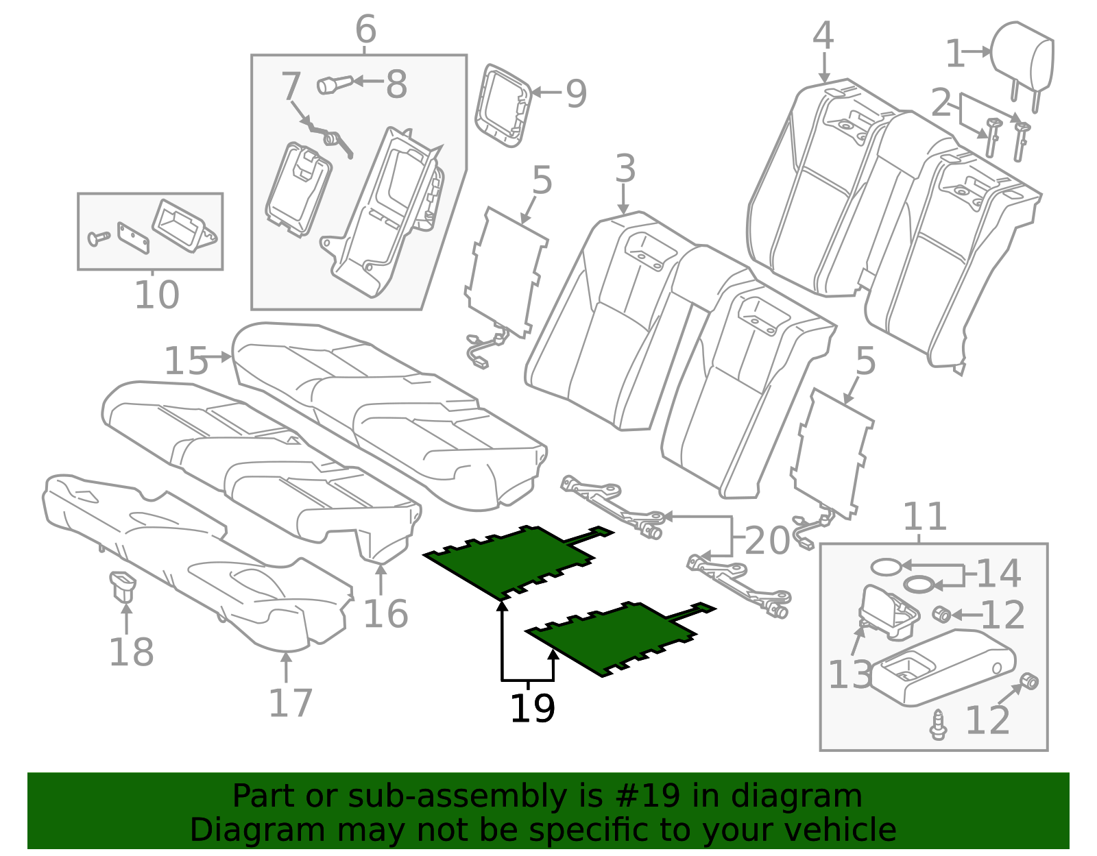 87510-07011 - Seat Cushion Heater 2013-2018 Toyota Avalon | Norm Reeves ...