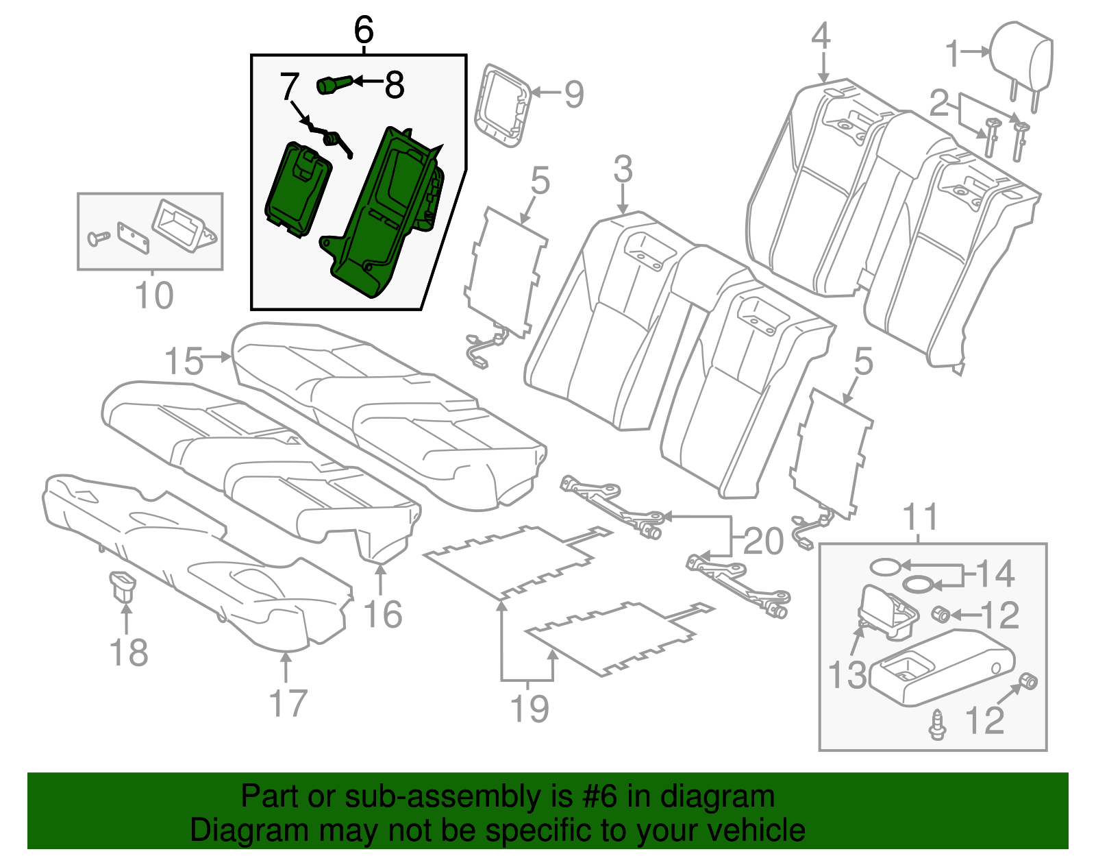 2013-2018 Toyota Avalon Compartment 72860-07050-C0 | Toyota San Diego Parts
