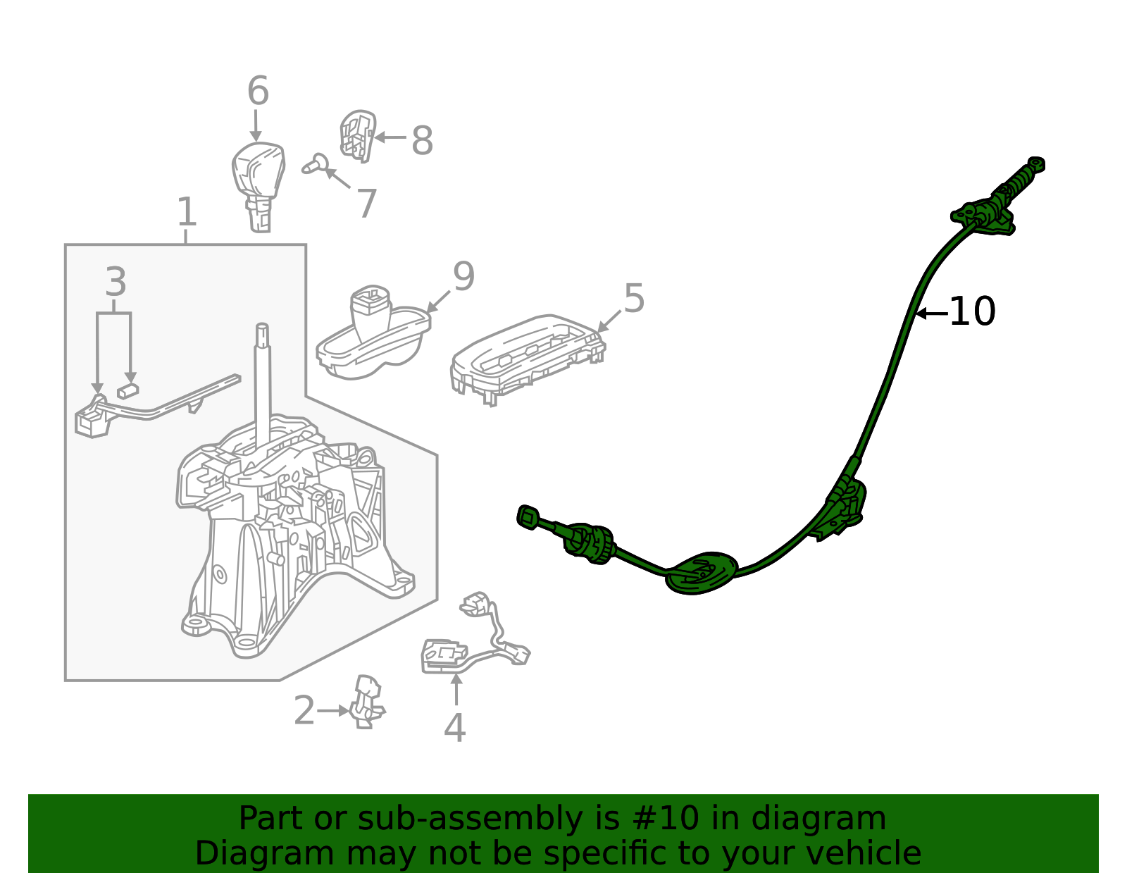54315-TBA-A51 - Control Cable 2016-2021 Honda Civic | Honda Parts Online