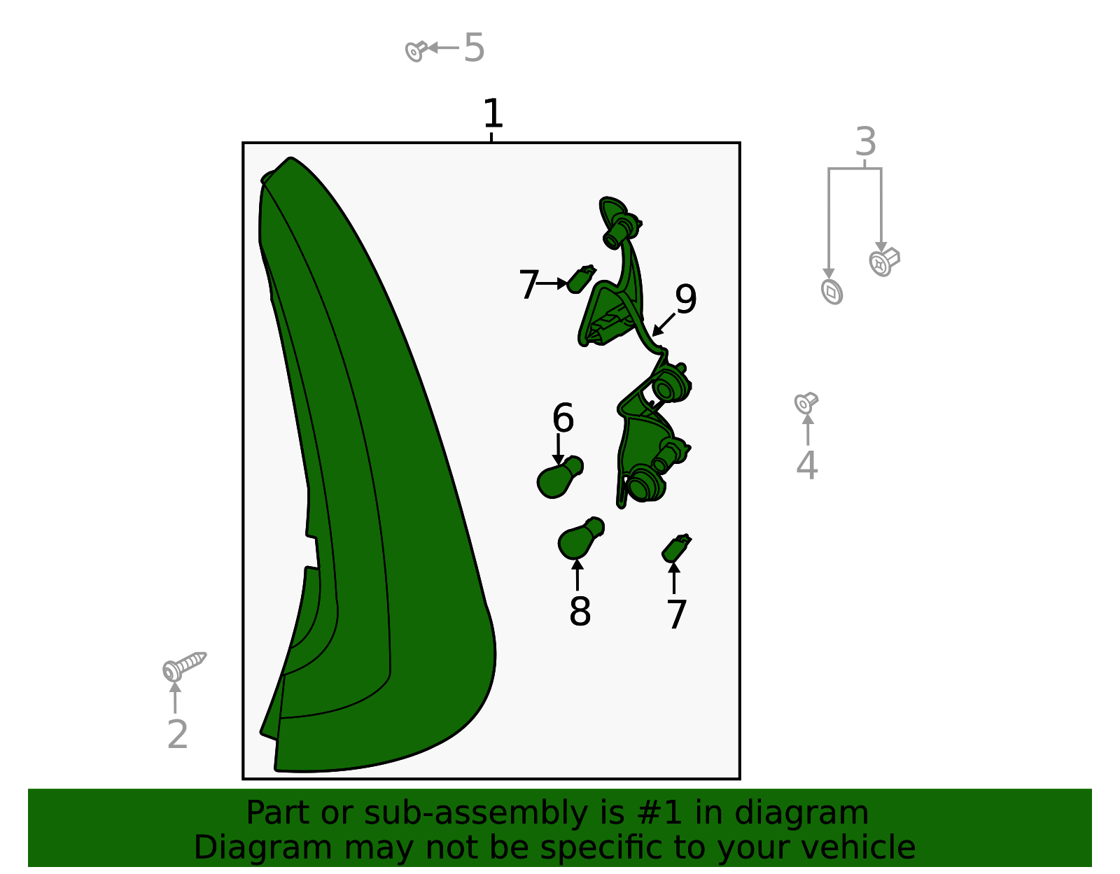 2020-2022 Kia Soul | Tail Lamp Assembly | 92402-K0010 | Kia Auto Parts