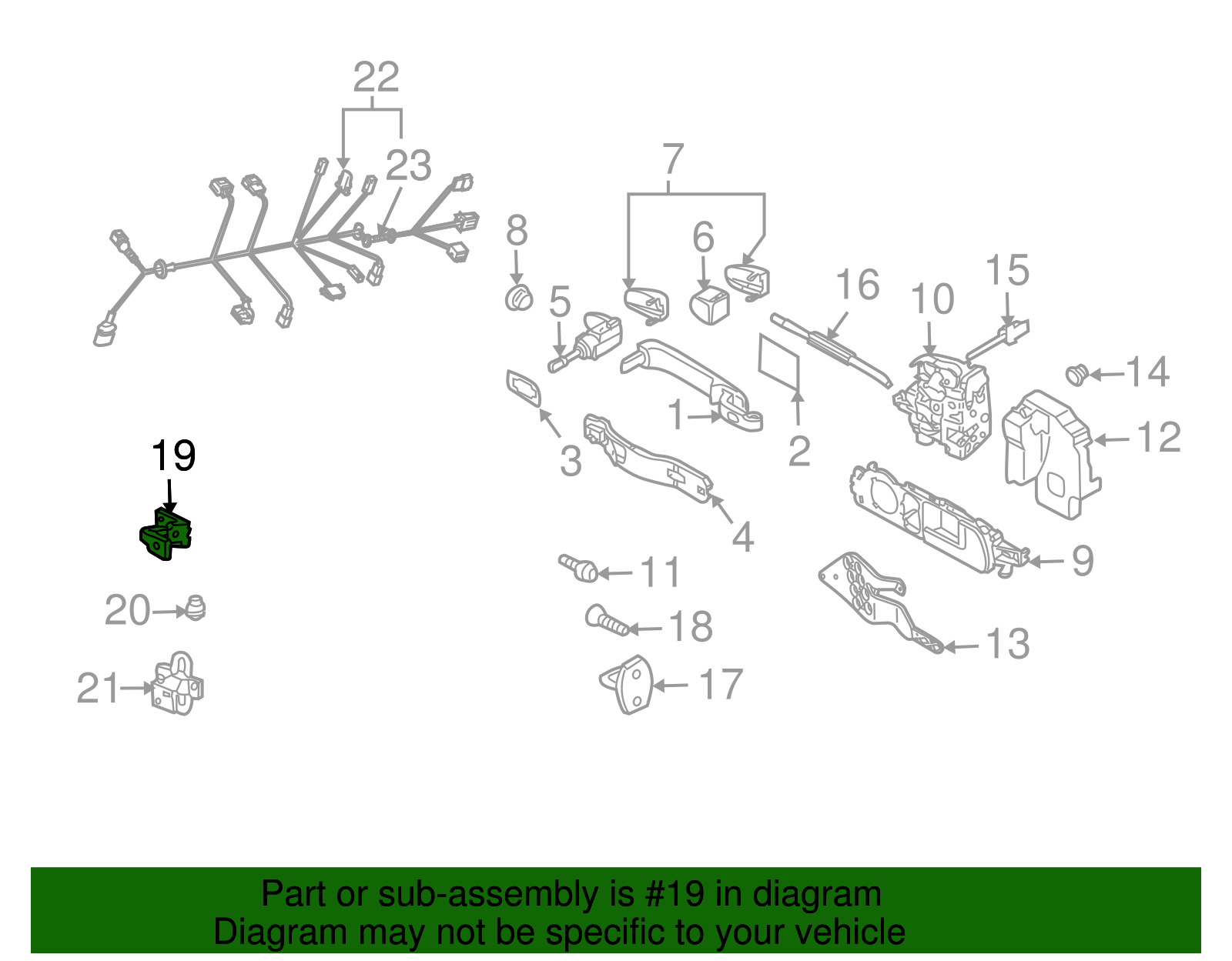 2004-2010 Volkswagen Touareg Upper Hinge 7L0-831-402-C | VW Direct Auto ...