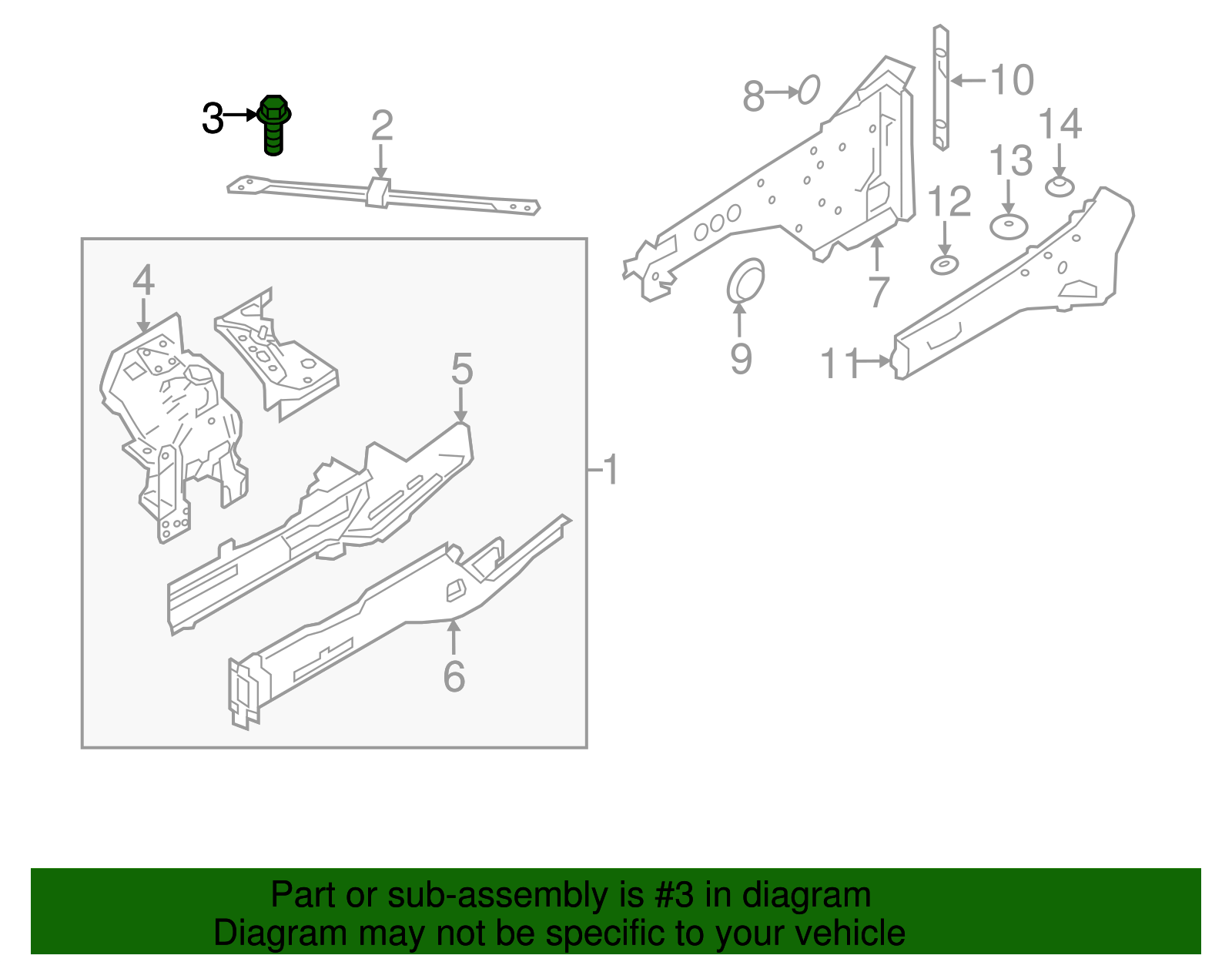 Genuine OEM Impact Bar Mount Bolt Part# LR037935 Fits 2013-2023 Land ...