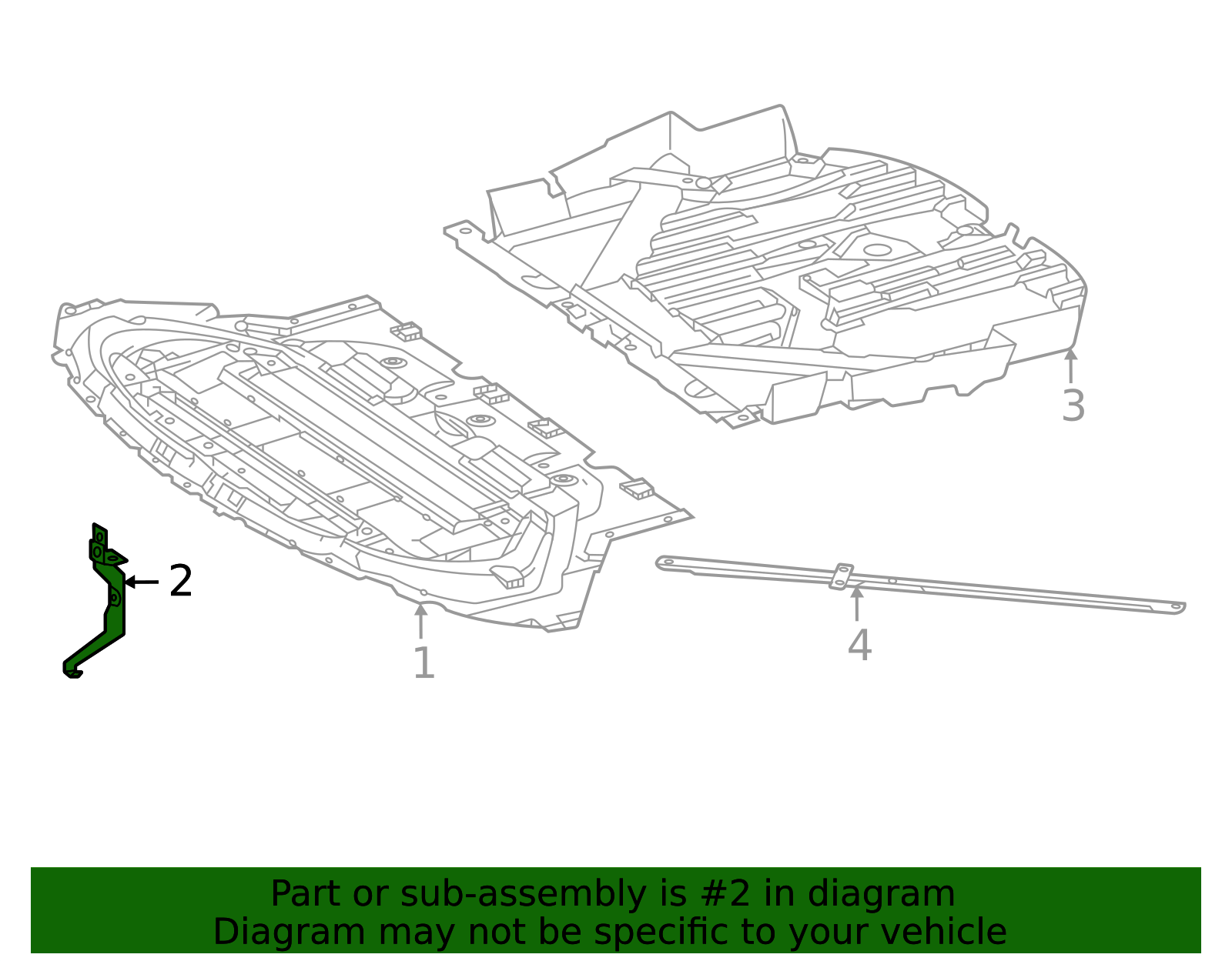 190-680-88-01 - High-Quality Radiator Support Splash Shield Bracket for ...