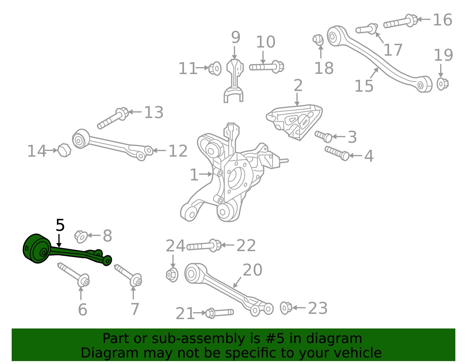 52360-TRT-A00 - High-Quality Trailing Arm for 2017-2021 Honda Clarity ...