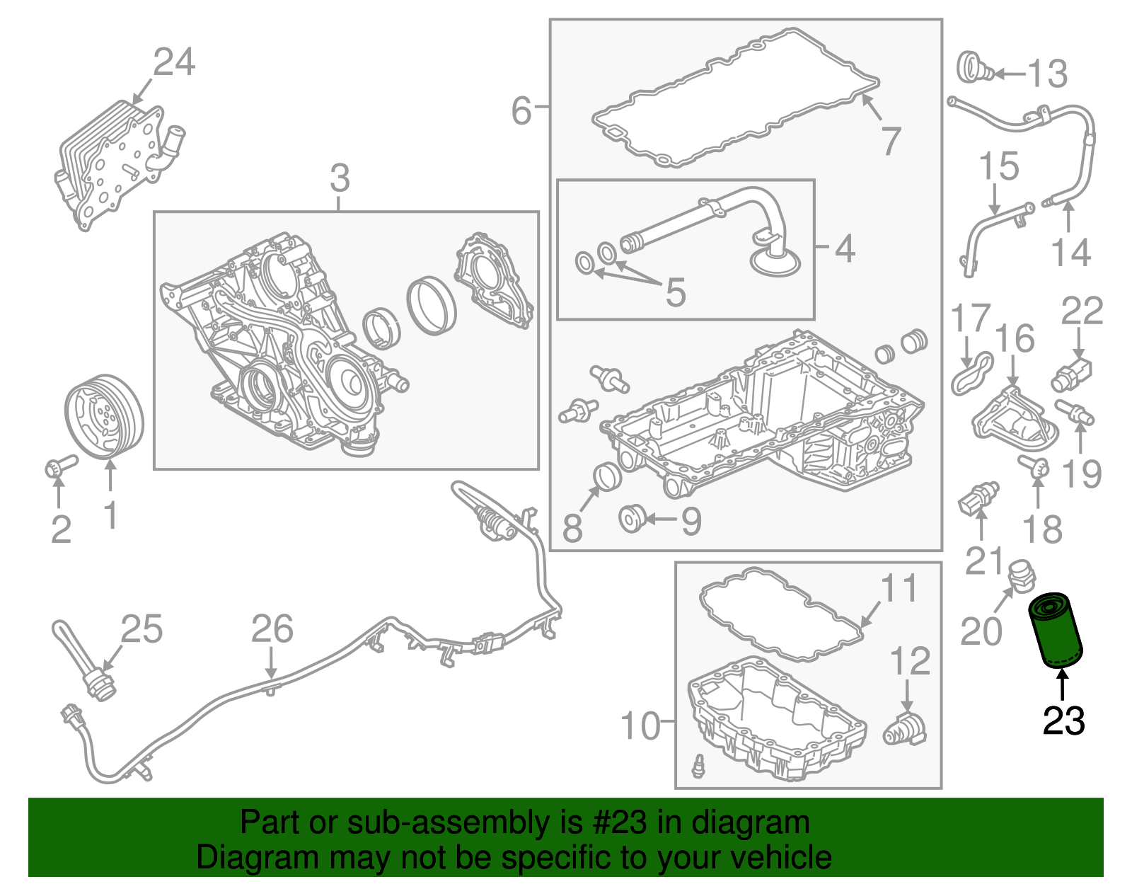 FL-2124-S - Motorcraft™ Engine Oil Filter 2011-2025 Ford | Ford Parts ...