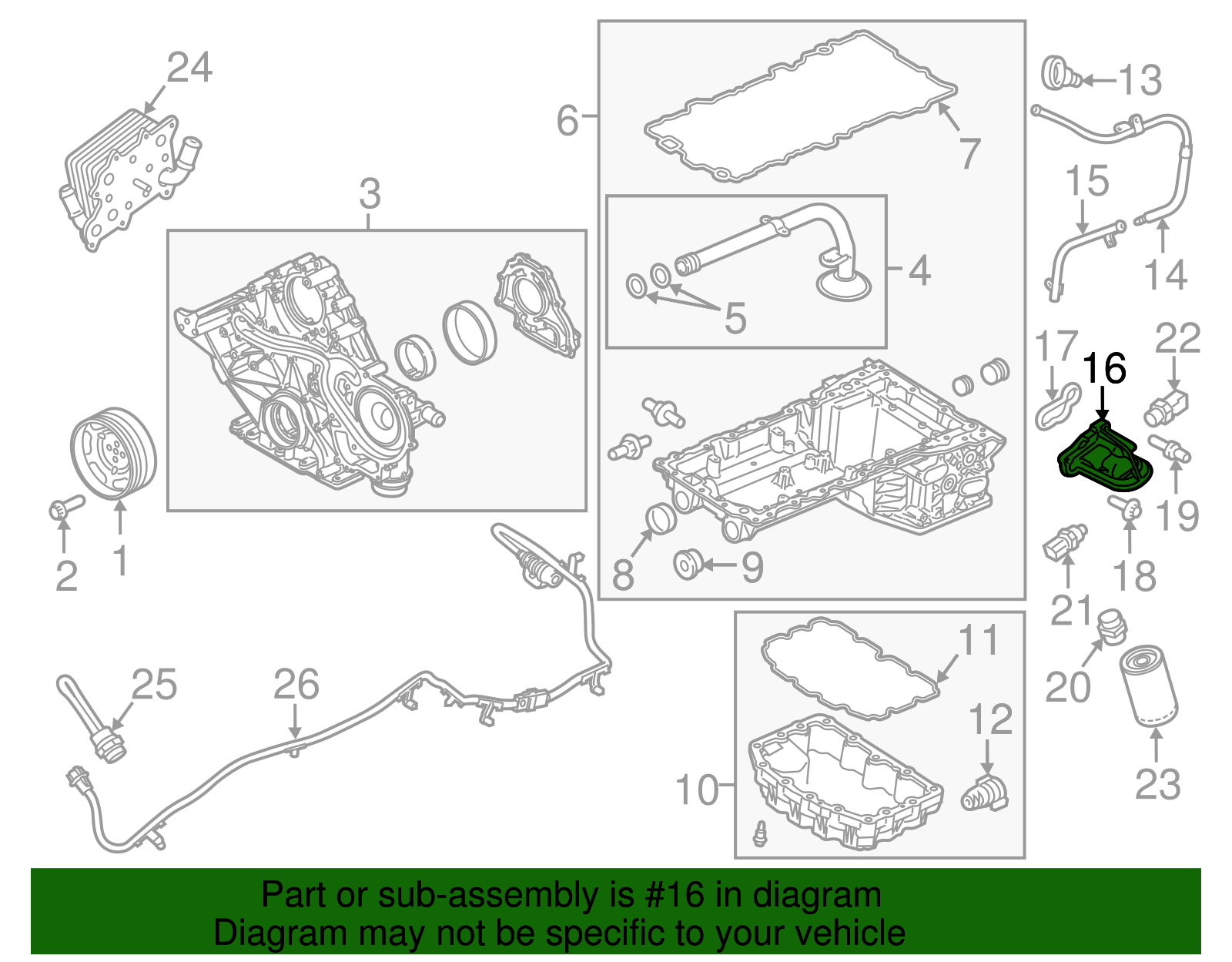 BC3Z-6881-B - Engine Oil Filter Adapter 2011-2016 Ford | Ford Parts Direct