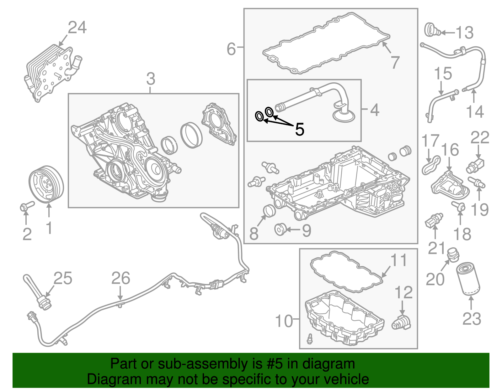 2011-2025 Ford Engine Oil Pump Pickup Tube Gasket BC3Z-6626-A | Miracle ...