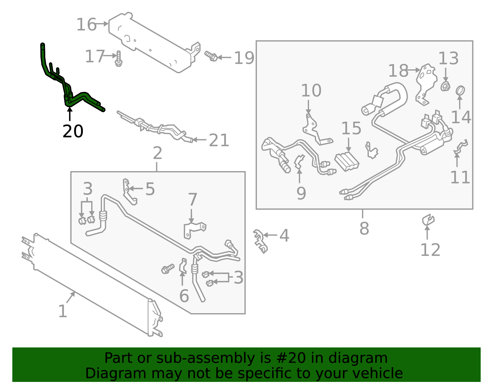 2020-2025 Ford | Tube Assembly | L1MZ-7G071-M | Walls' Ford Parts
