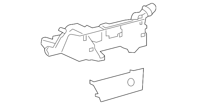 Genuine Toyota Lower Trim Panel part# 55434-0E070-A0 for 2017-2019 ...
