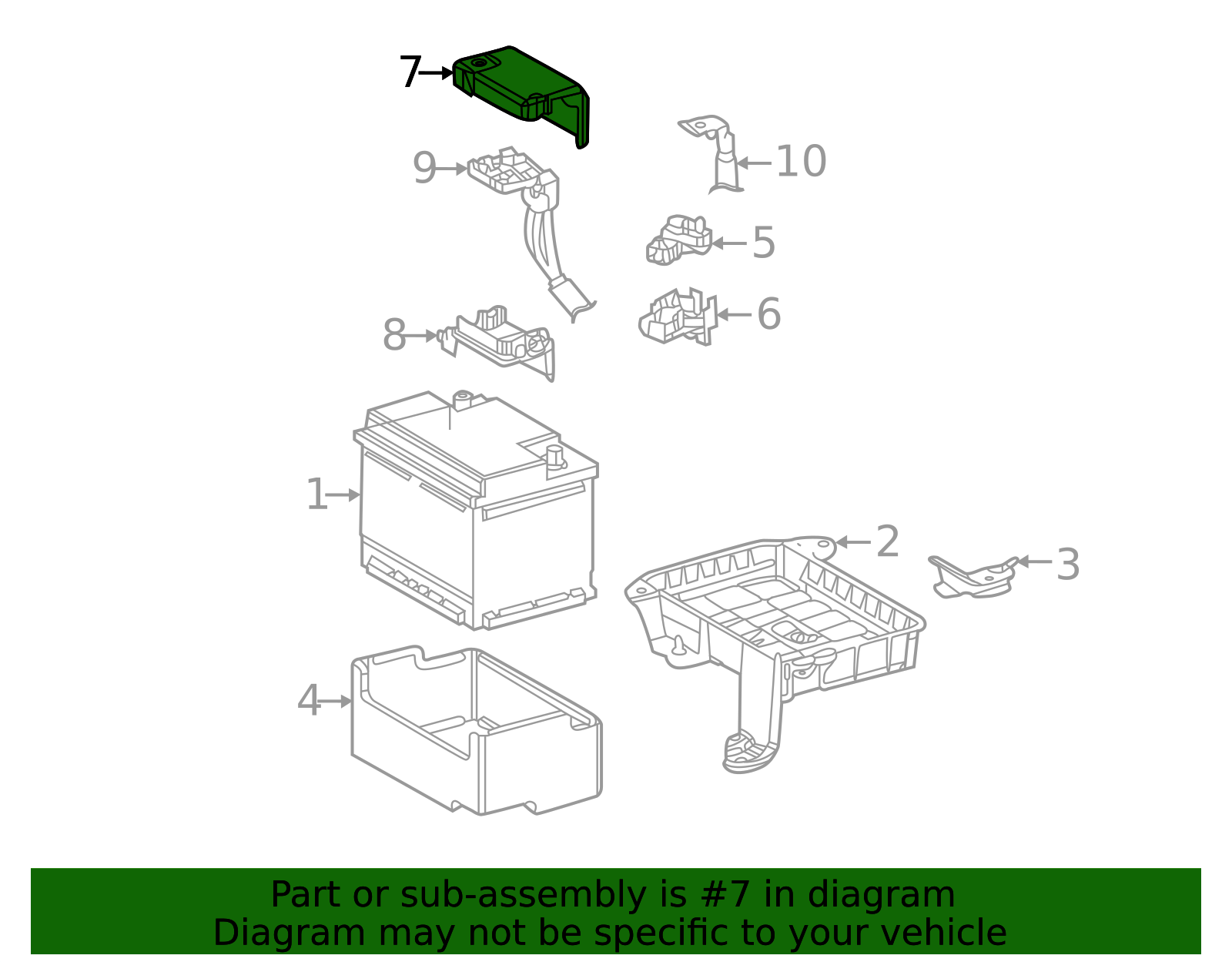 82621-10010 - High-Quality Battery Terminal Cover for 2019-2022 Lexus ...