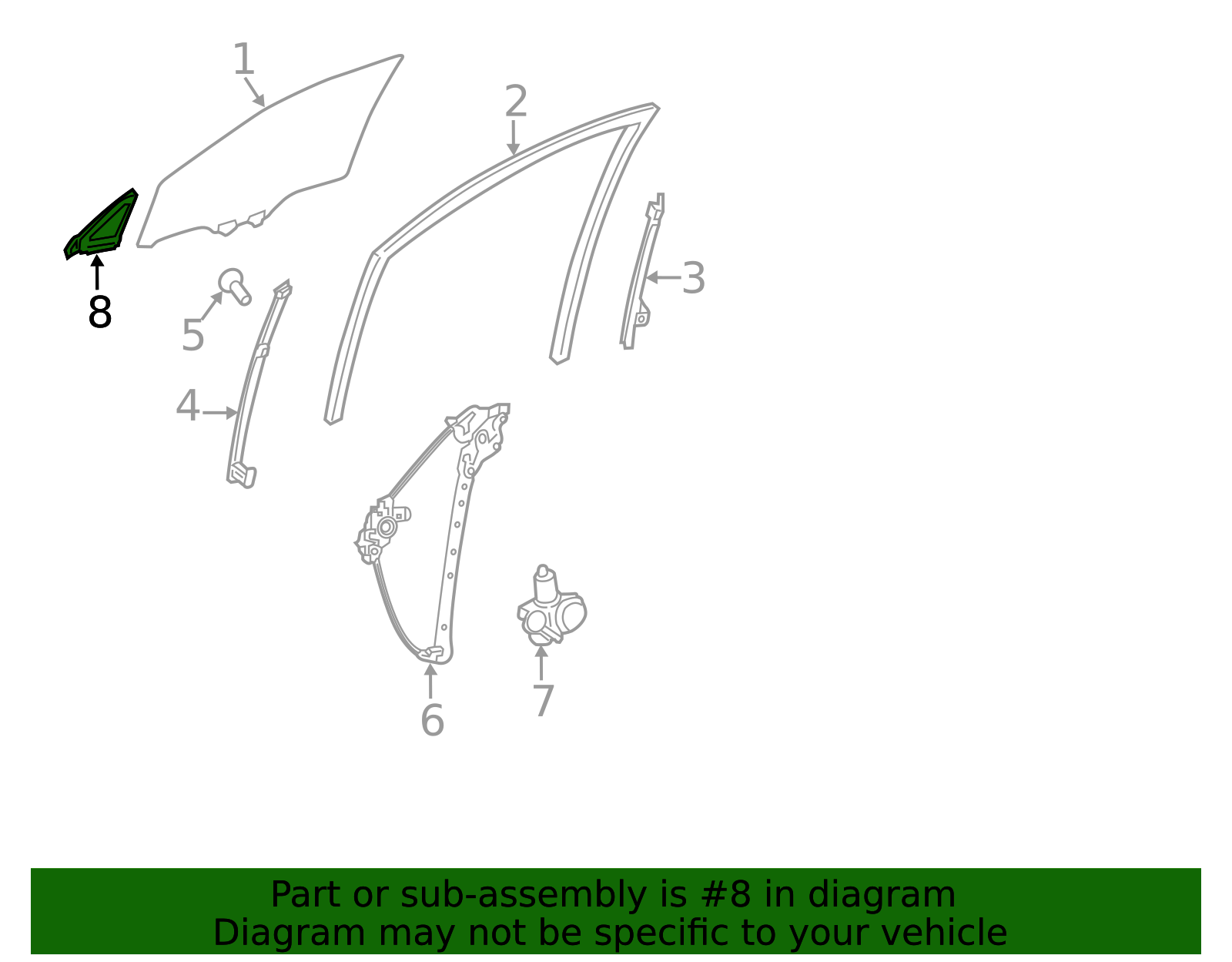 2019-2024 Toyota Fixed Glass 68126-0R050 | Toyota San Diego Parts