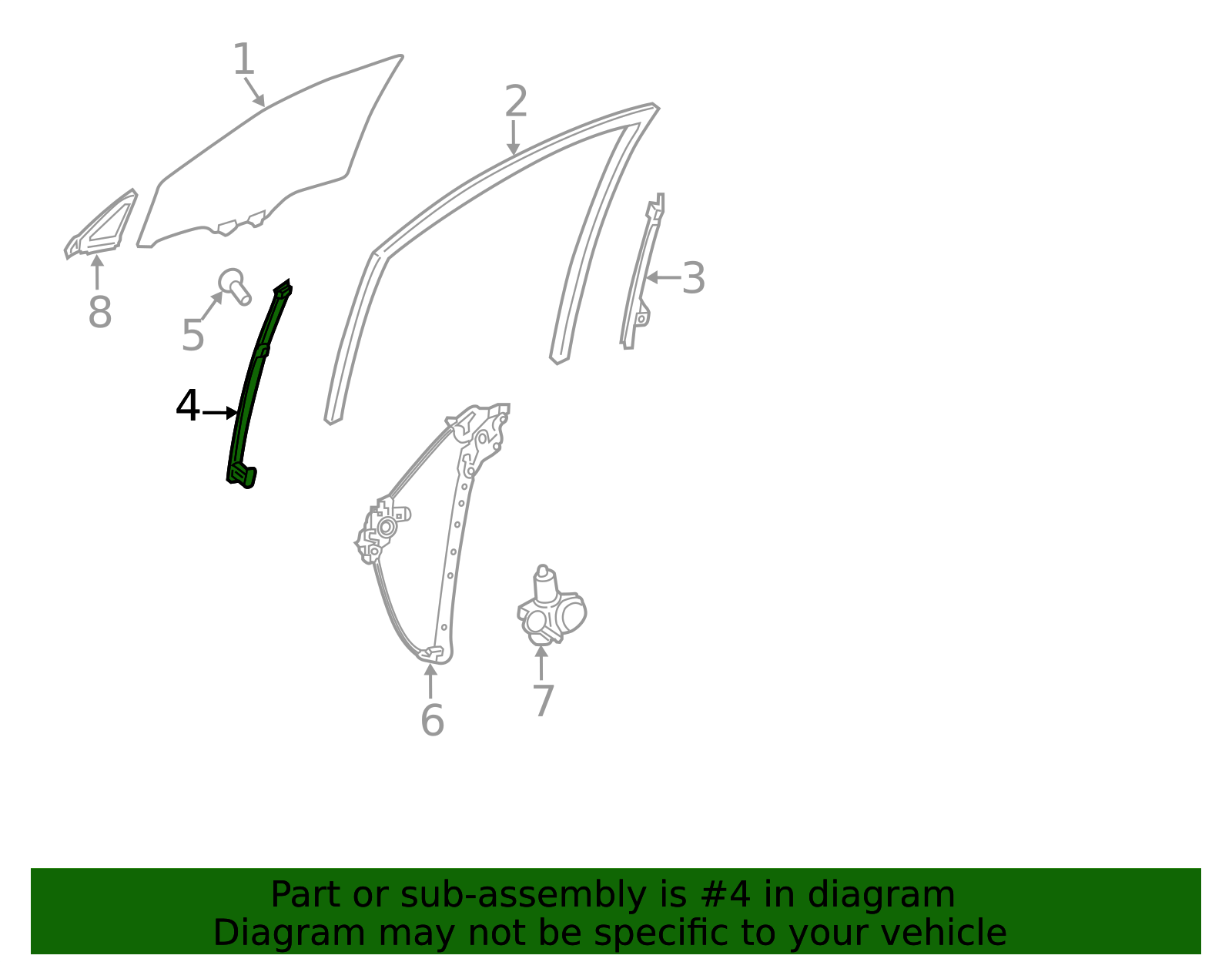 2019-2025 Toyota Guide Channel Bolt 67402-0R010 | Lithia Toyota Parts