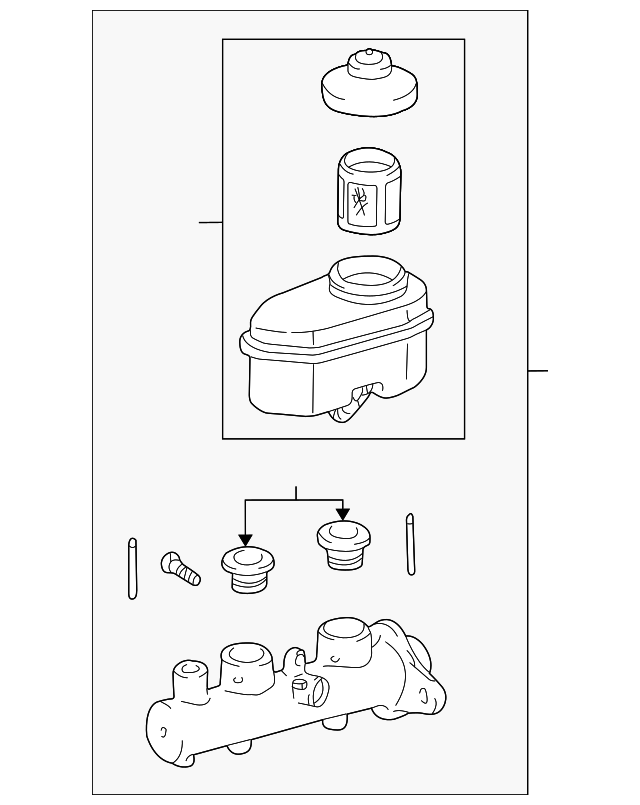 1992-2001 Toyota Master Cylinder 47201-33130 | Toyota Parts Center