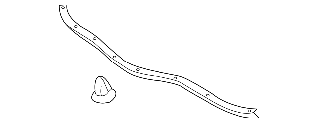 Genuine Toyota Hood Seal part# 53381-06100 for 2012-2017 Toyota Camry ...