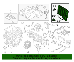 64115b3a5e0 - 2018-2025 BMW Evaporator Core (64-11-5-B3A-5E0) | BMW of ...