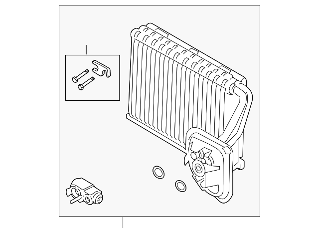64115b3a5e0 - 2018-2025 BMW Evaporator Core (64-11-5-B3A-5E0) | BMW of ...