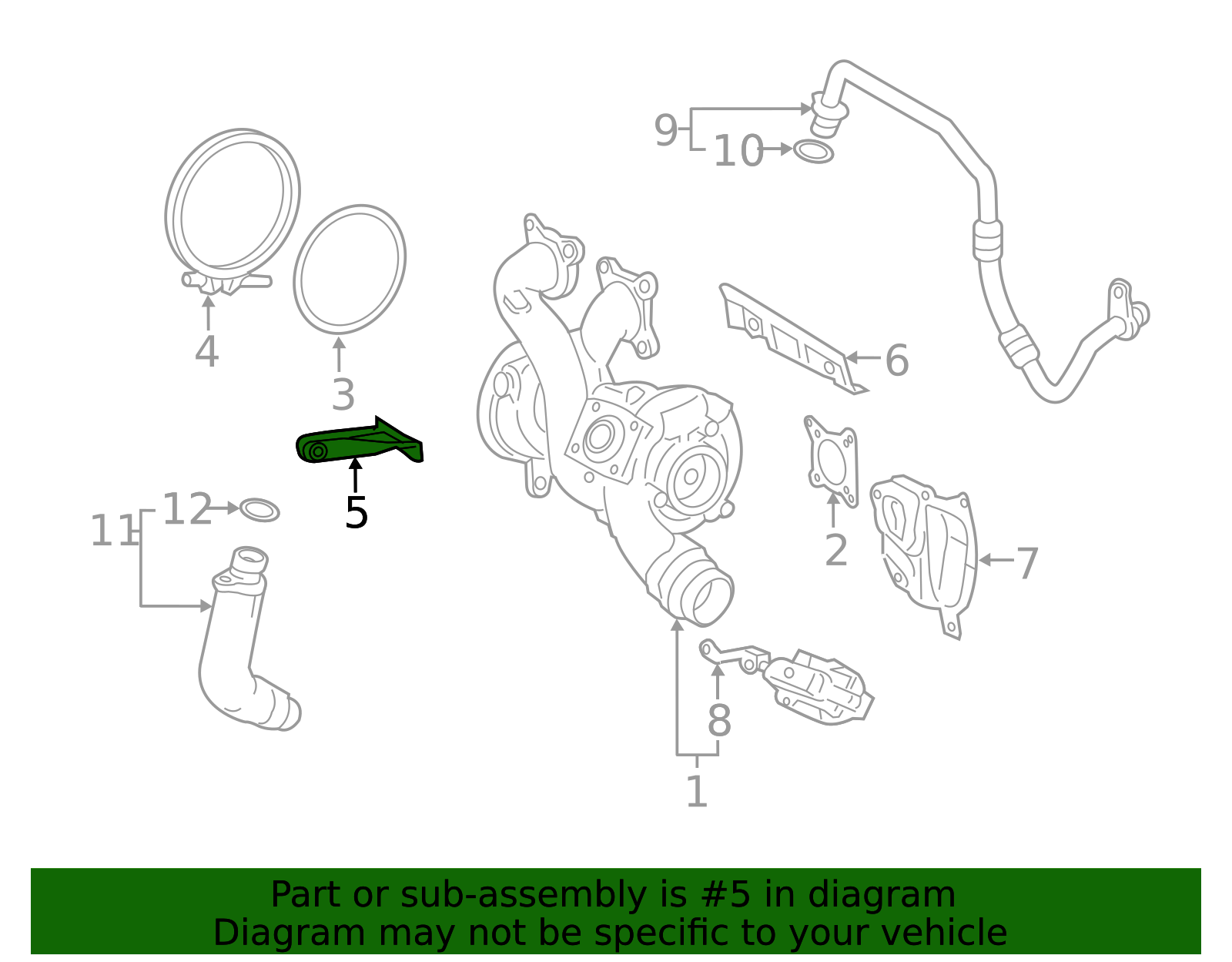 Genuine BMW 11-65-7-643-148 | Turbocharger Bracket | FREE Shipping on ...